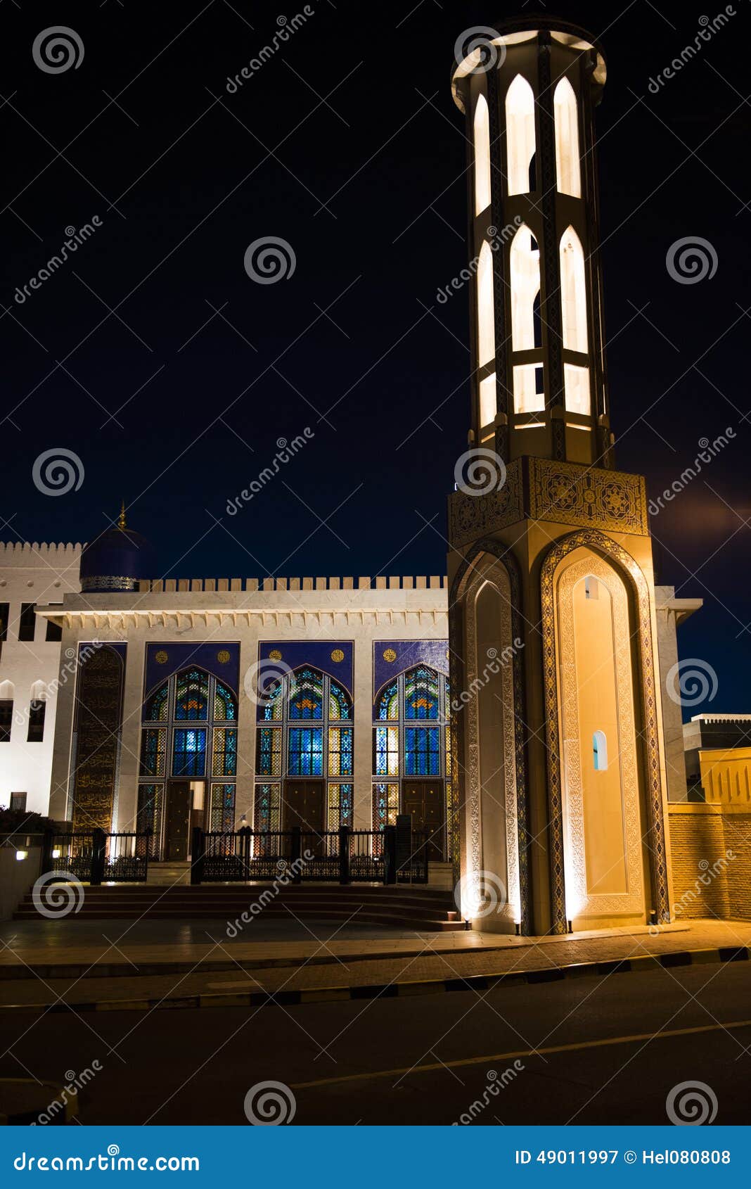 Private Mosque Sultan of Oman Stock Image - Image of oman, domes: 49011997
