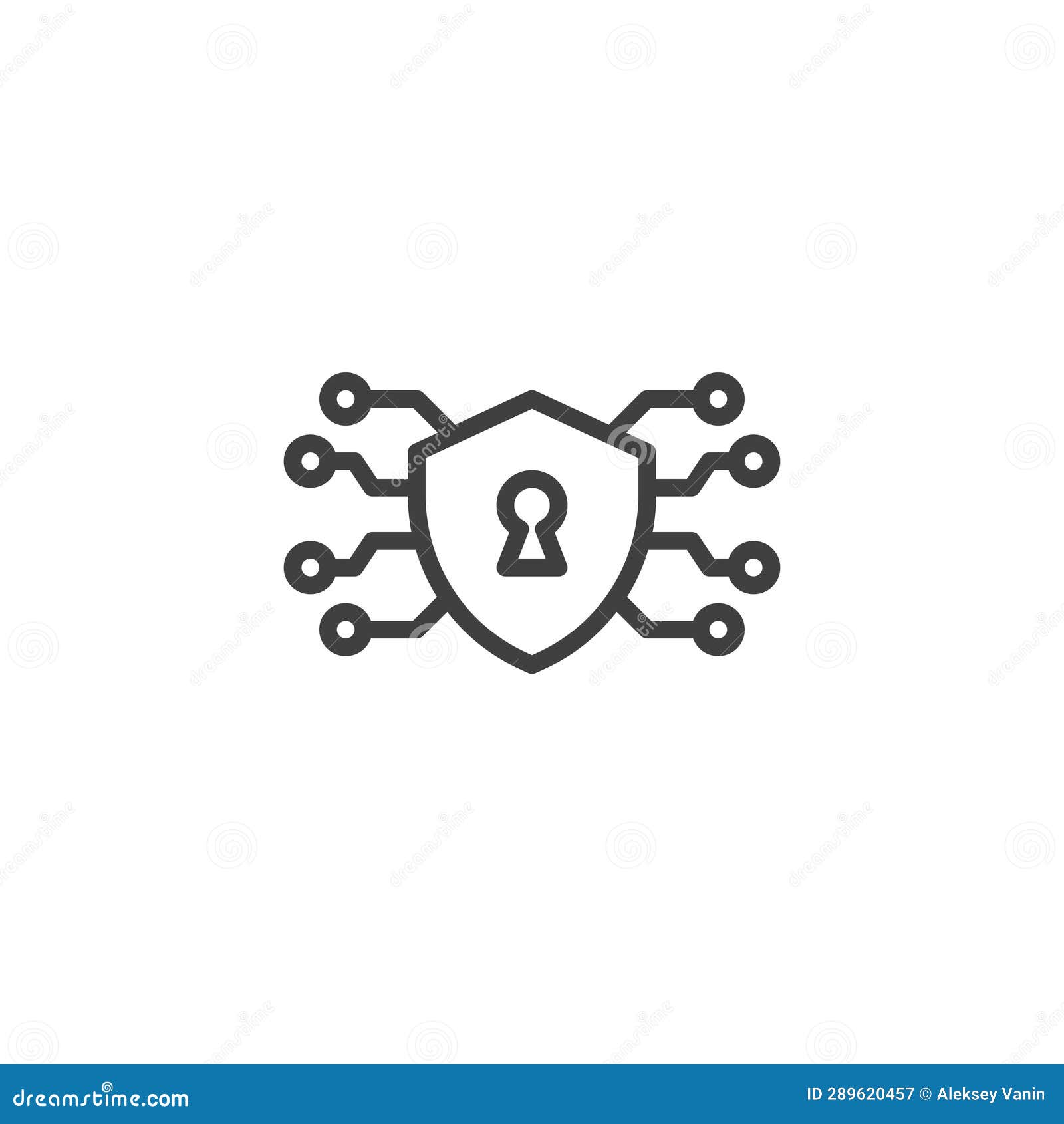 Private Network line icon stock vector. Illustration of pictogram ...