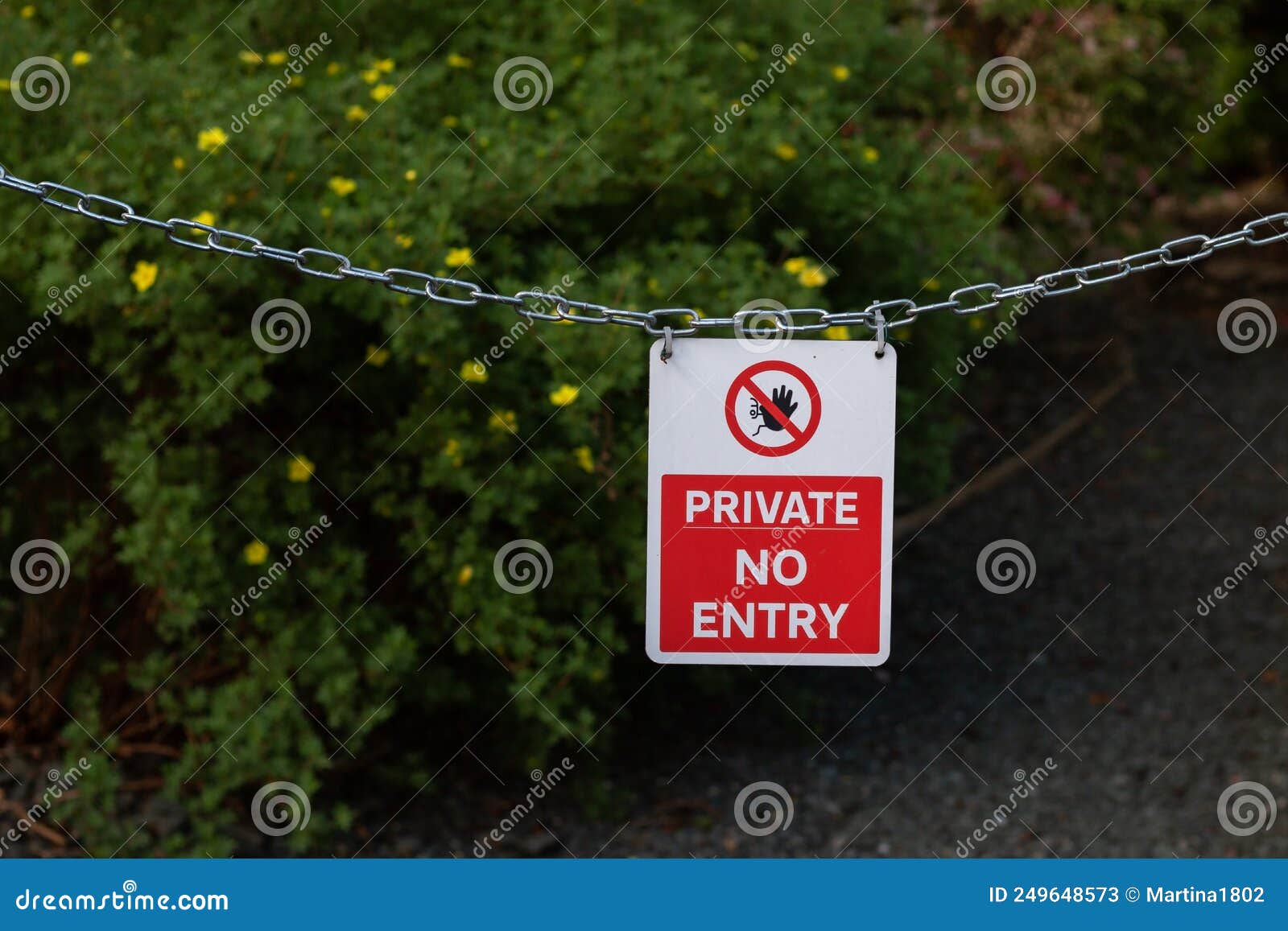 Private no entry sign stock image. Image of setting - 249648573