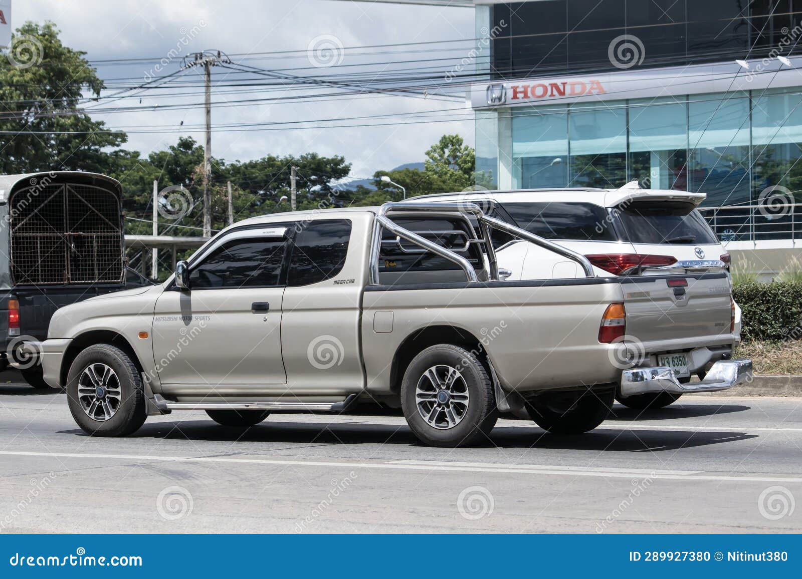 Private Old Pickup Car, Mitsubishi Strada Editorial Image - Image of ...