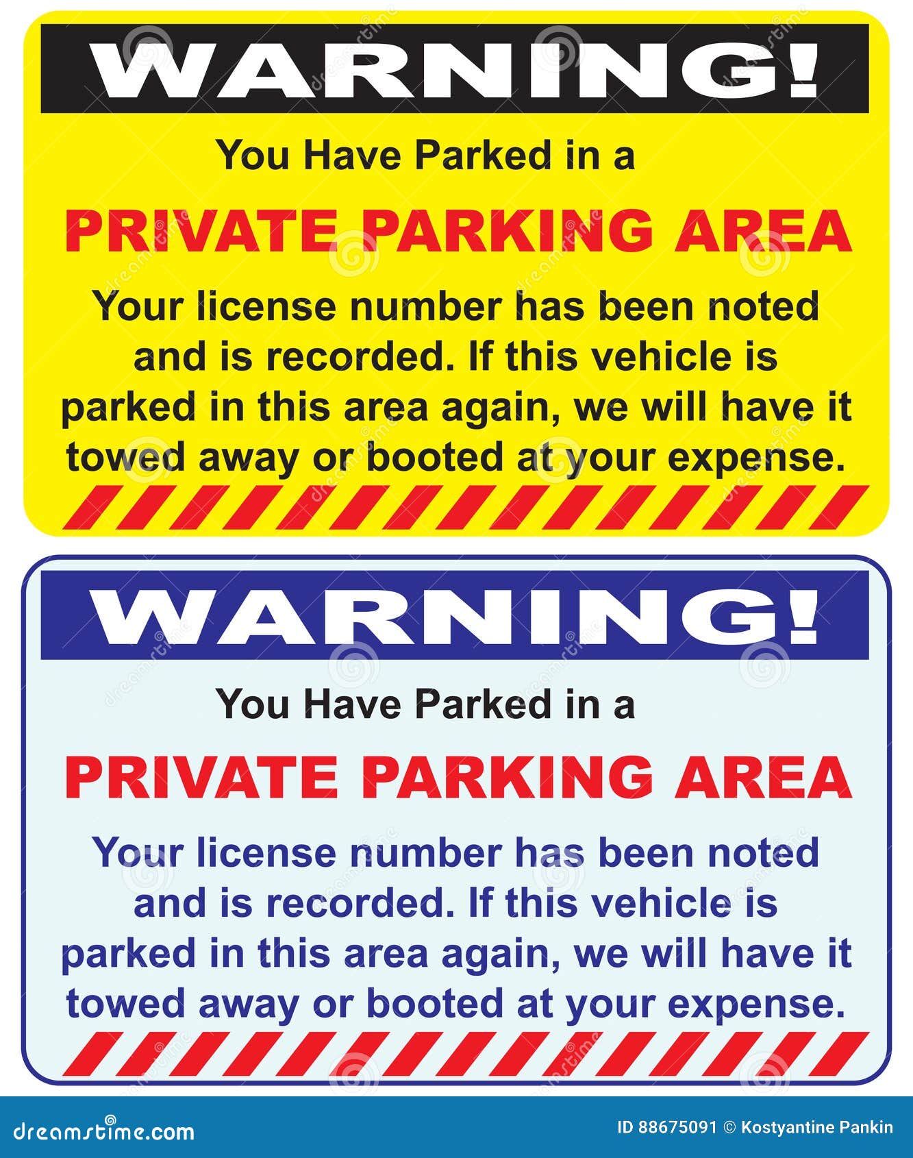 Private parking area stock vector. Illustration of blue - 88675091