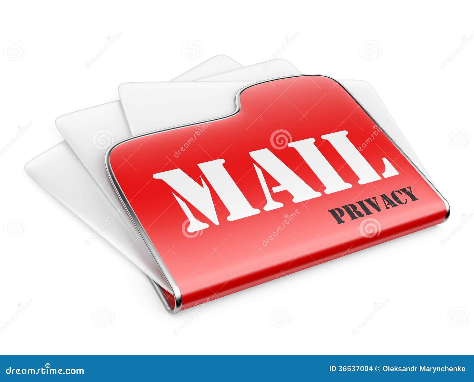 Private Post Correspondence - Privacy Mail Concept. Stock Illustration ...