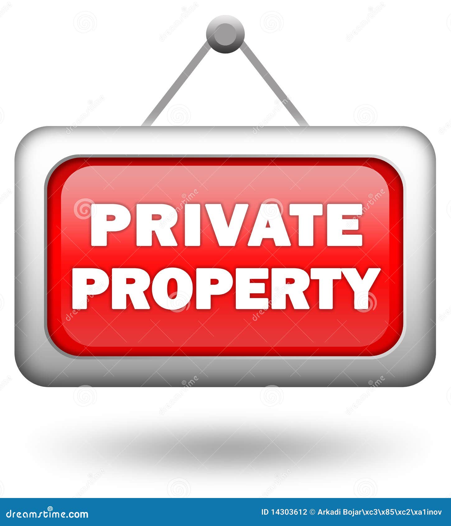 Private property stock illustration. Illustration of property - 14303612