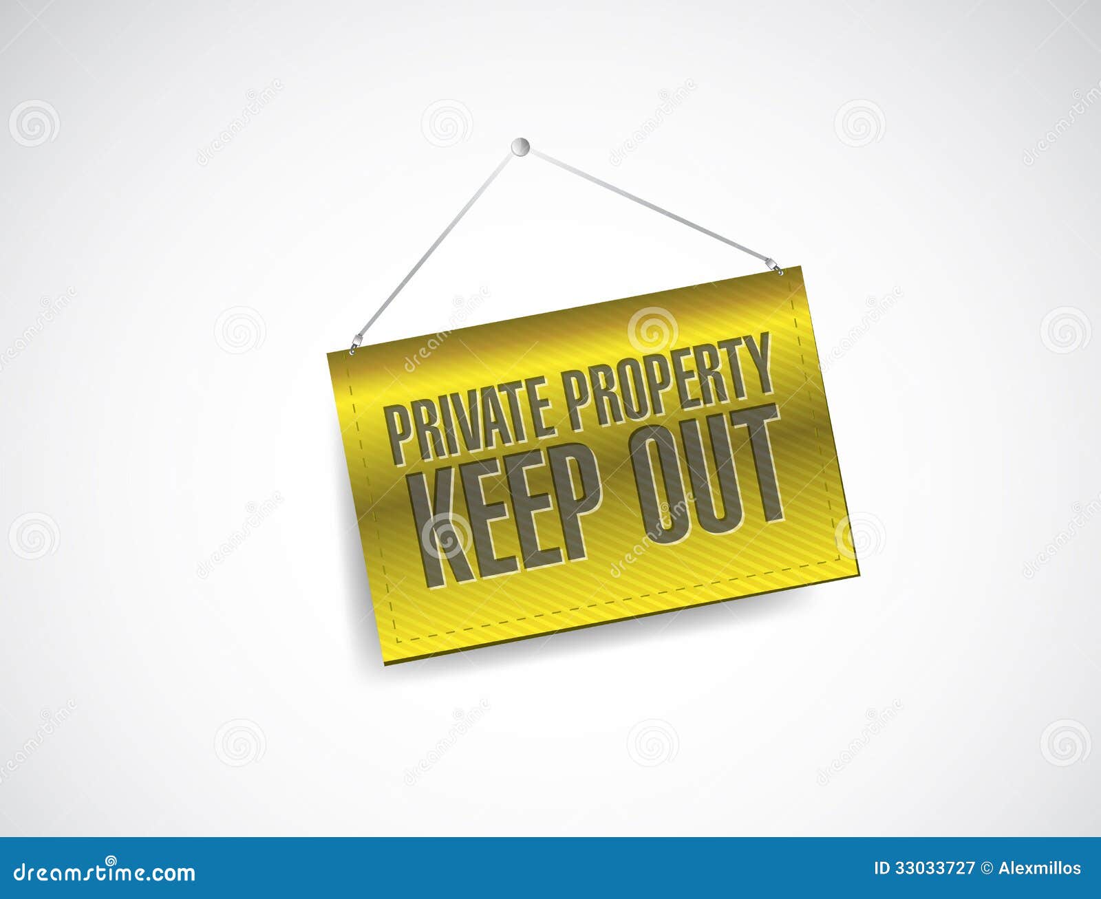 Private Property Keep Out Sign Banner Illustration Stock Illustration ...