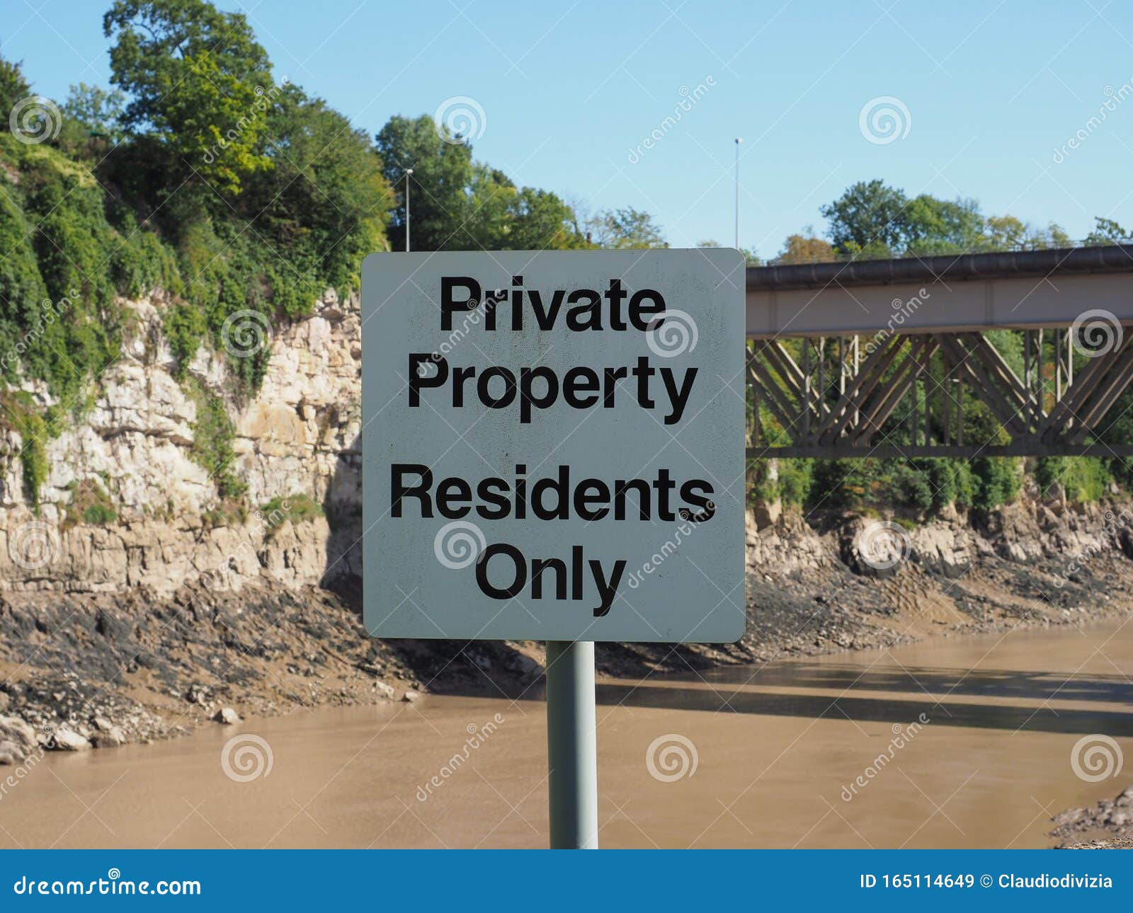 Private Property Residents only Sign Stock Image - Image of warning ...