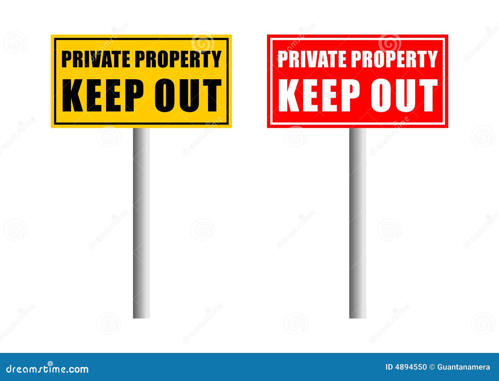 Private property sign stock vector. Illustration of neighborhood - 4894550