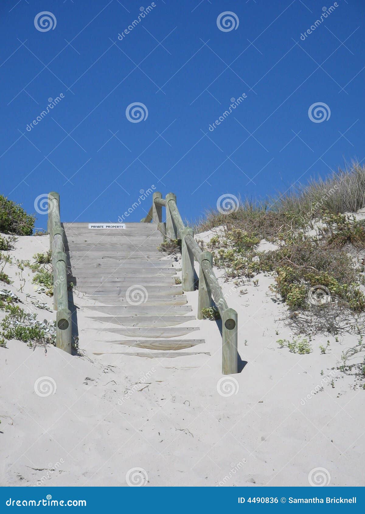 Private Property Stairs stock photo. Image of grass, stair - 4490836