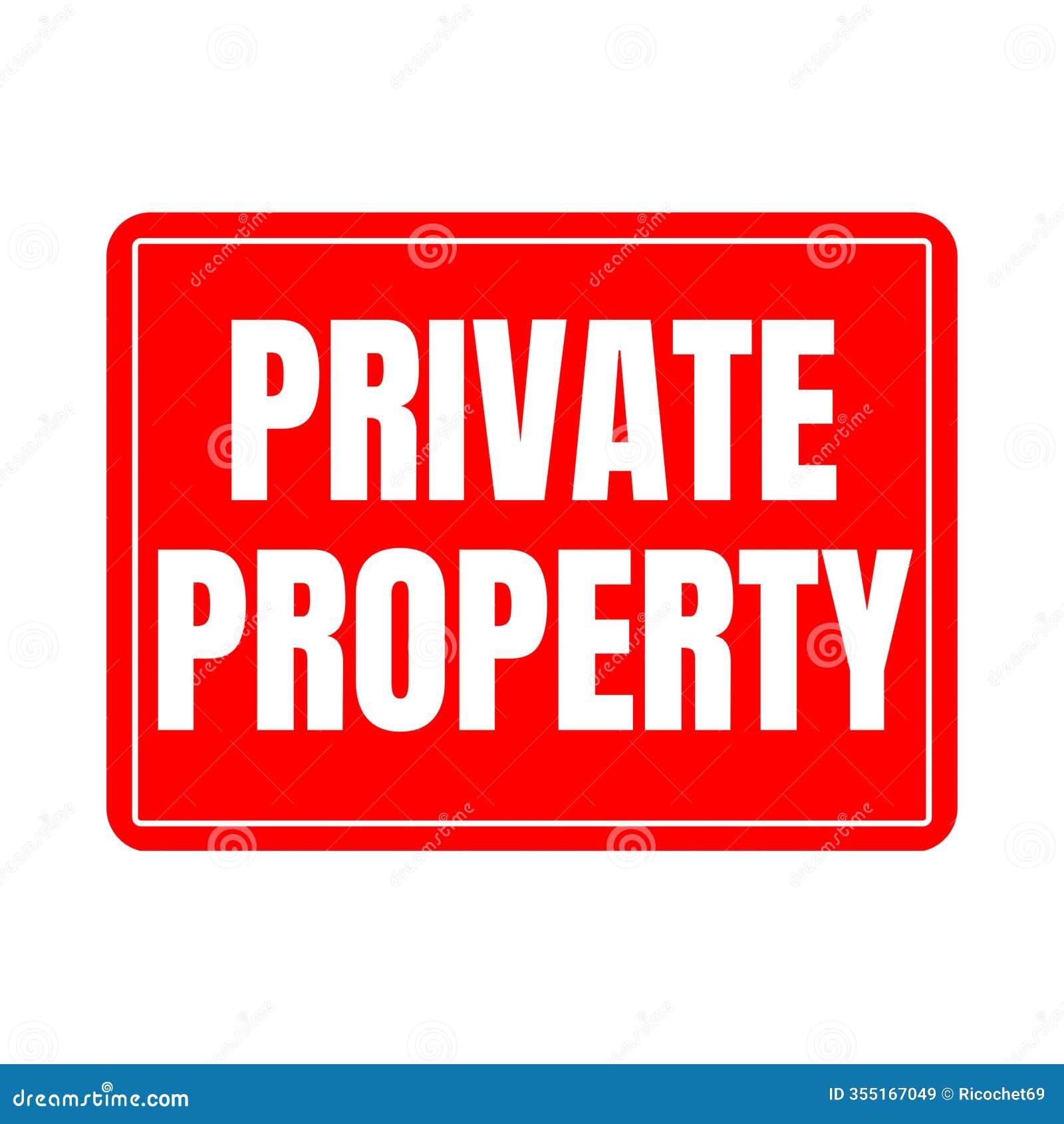 Private Property Symbol Icon Stock Illustration - Illustration of ...