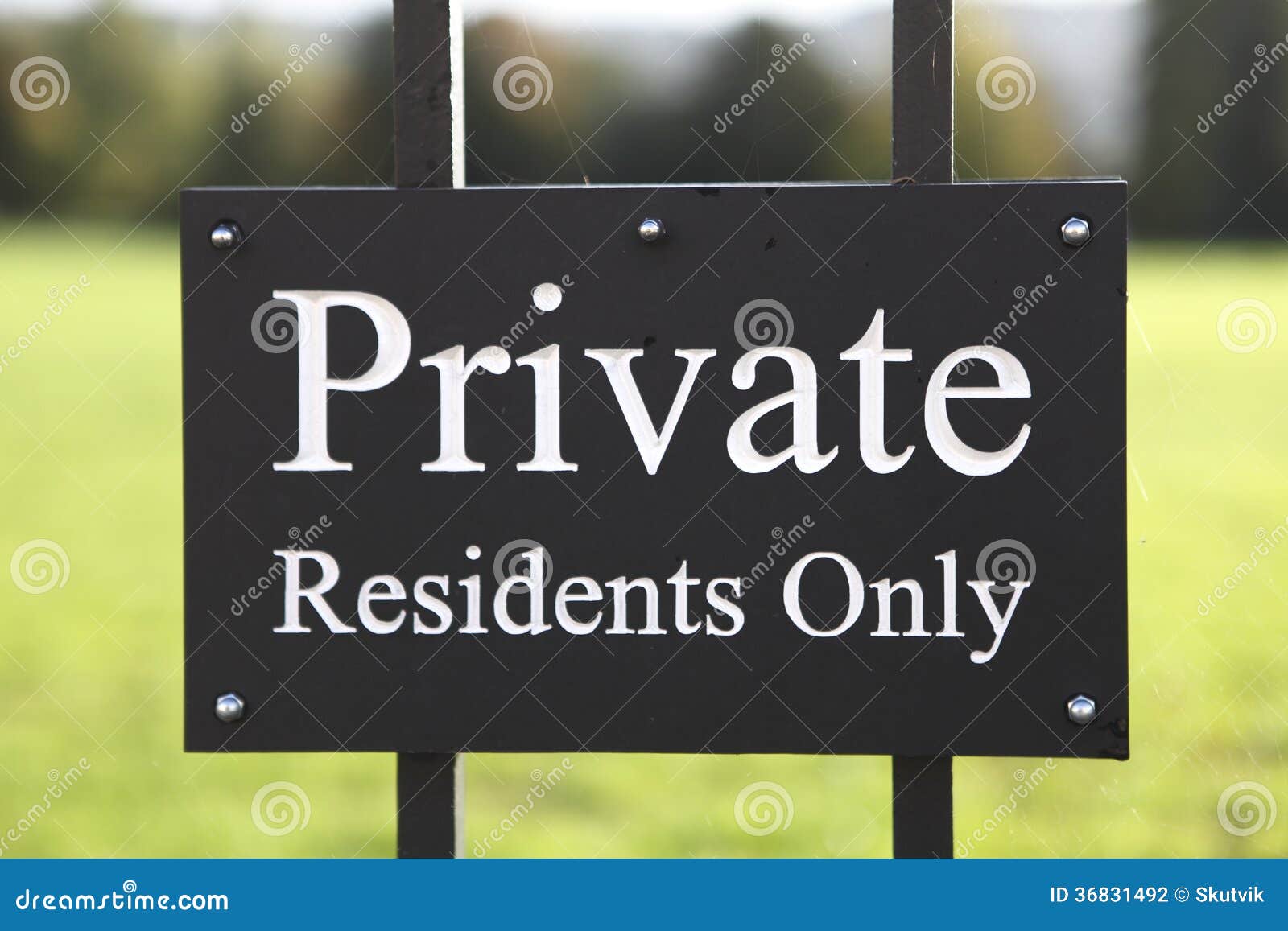 Private Residents only Sign Stock Photo - Image of details, security ...