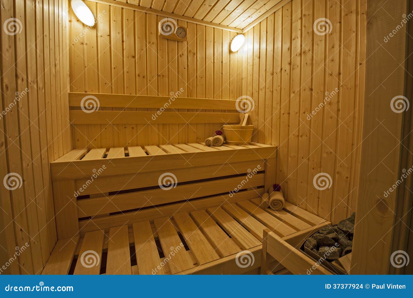 Private Sauna in a Health Spa Stock Photo - Image of wooden, building ...