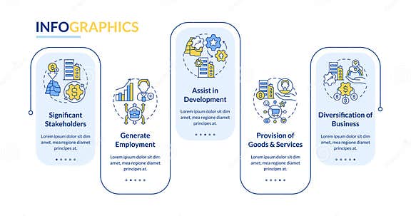Private Sector Role Infographic Rectangle Template Stock Vector ...