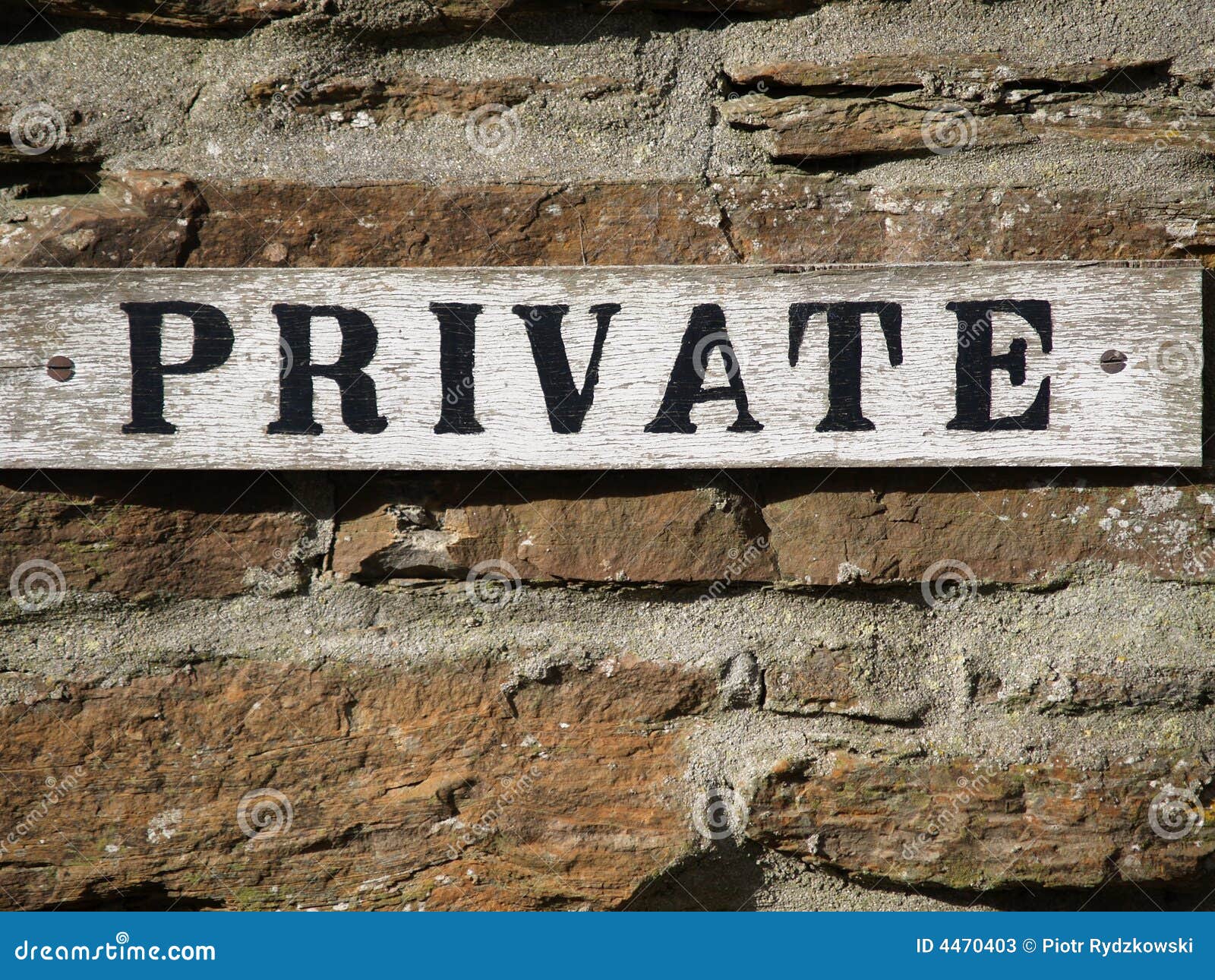 Private sign stock image. Image of privacy, cautioning - 4470403