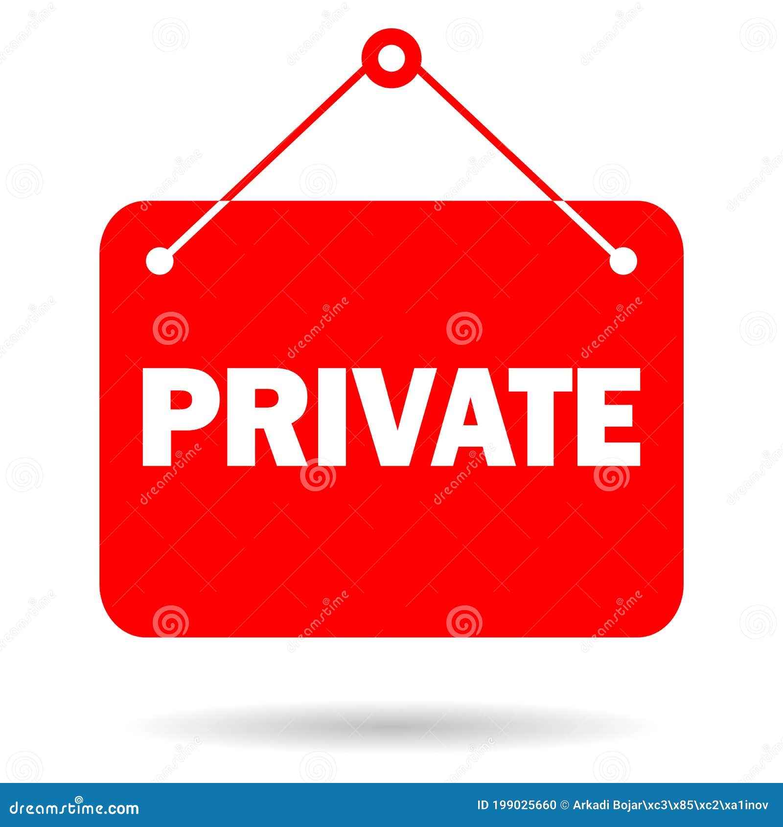 Private Sign Board, Please Do Not Enter Stock Vector - Illustration of ...