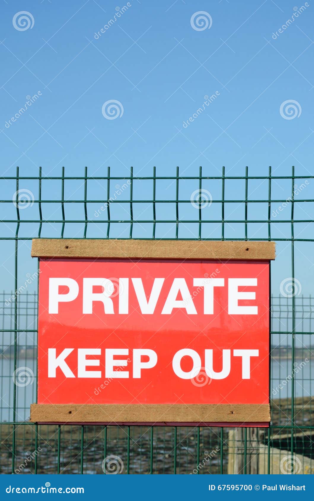 Private sign to keep out stock photo. Image of fence - 67595700