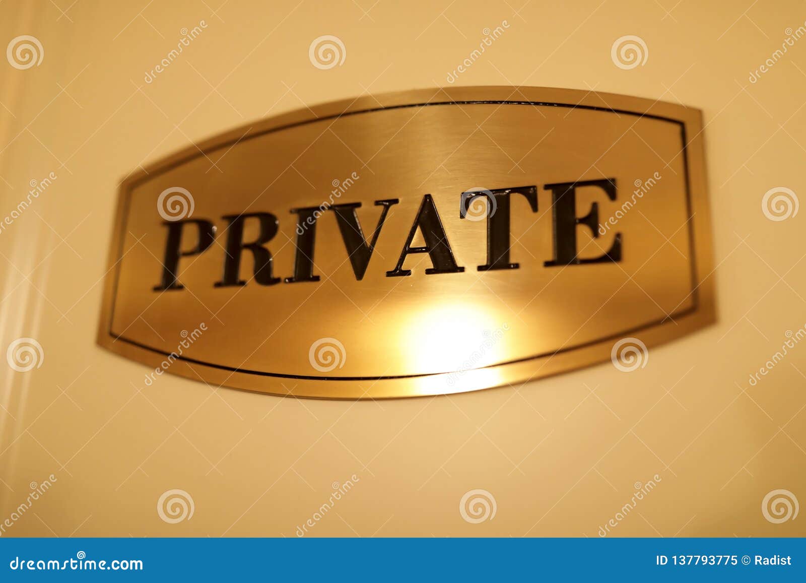 Private sign on wall stock image. Image of display, message - 137793775