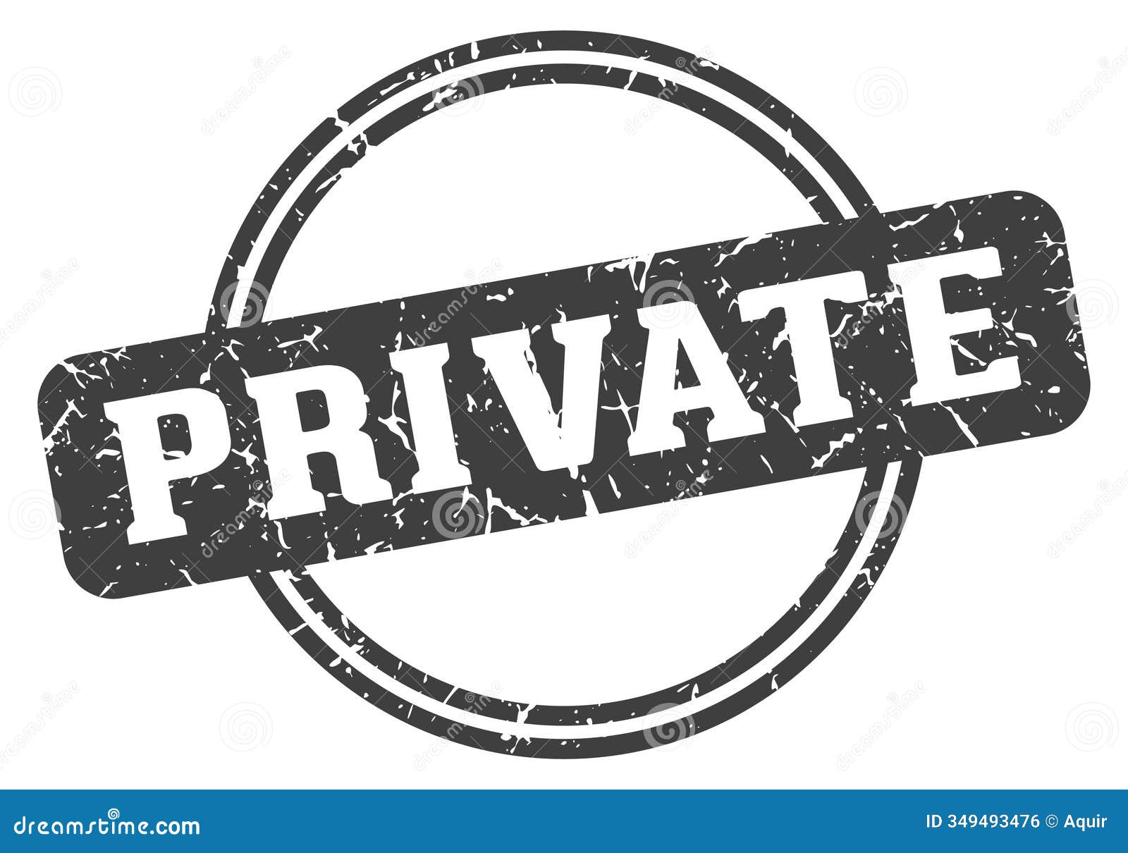 Private stamp stock vector. Illustration of textured - 349493476