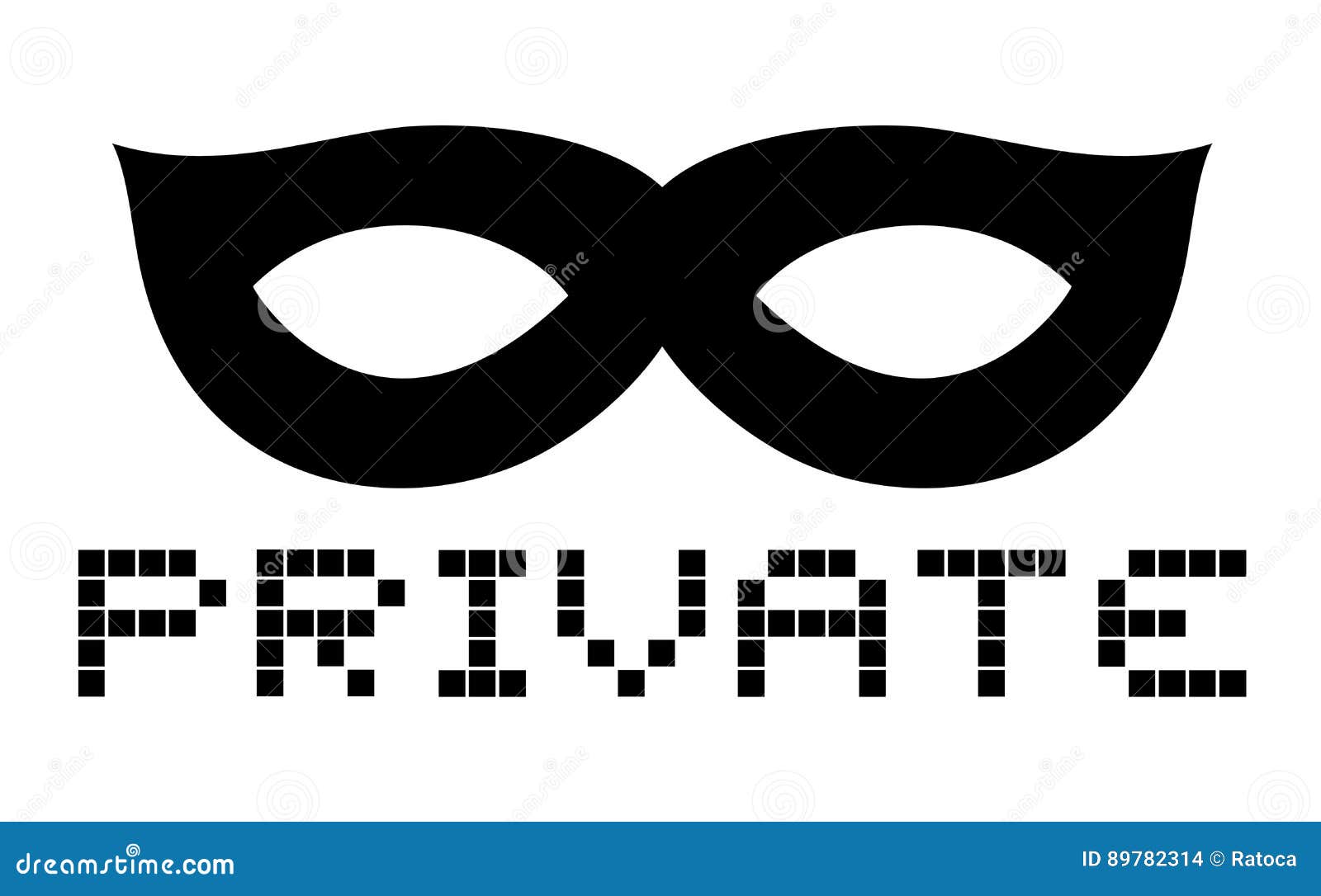 Private symbol stock vector. Illustration of icon, design - 89782314