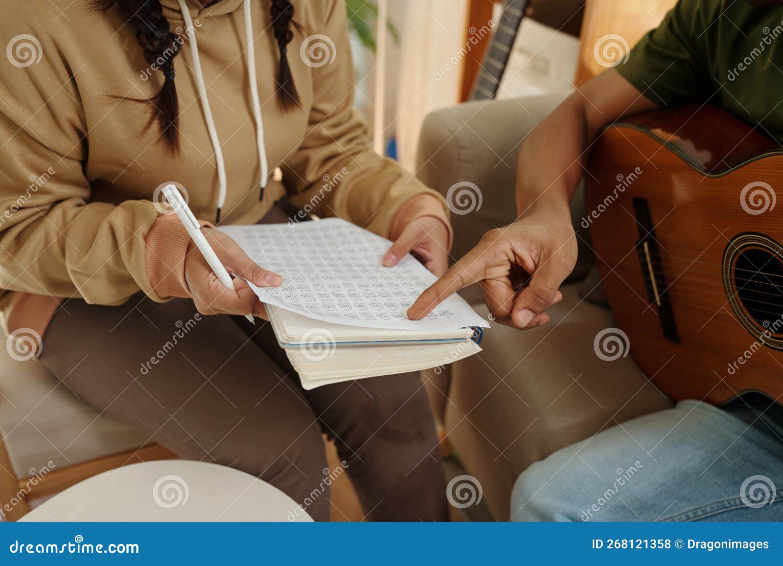 Private Teacher Correcting Student Stock Photo - Image of teaching ...