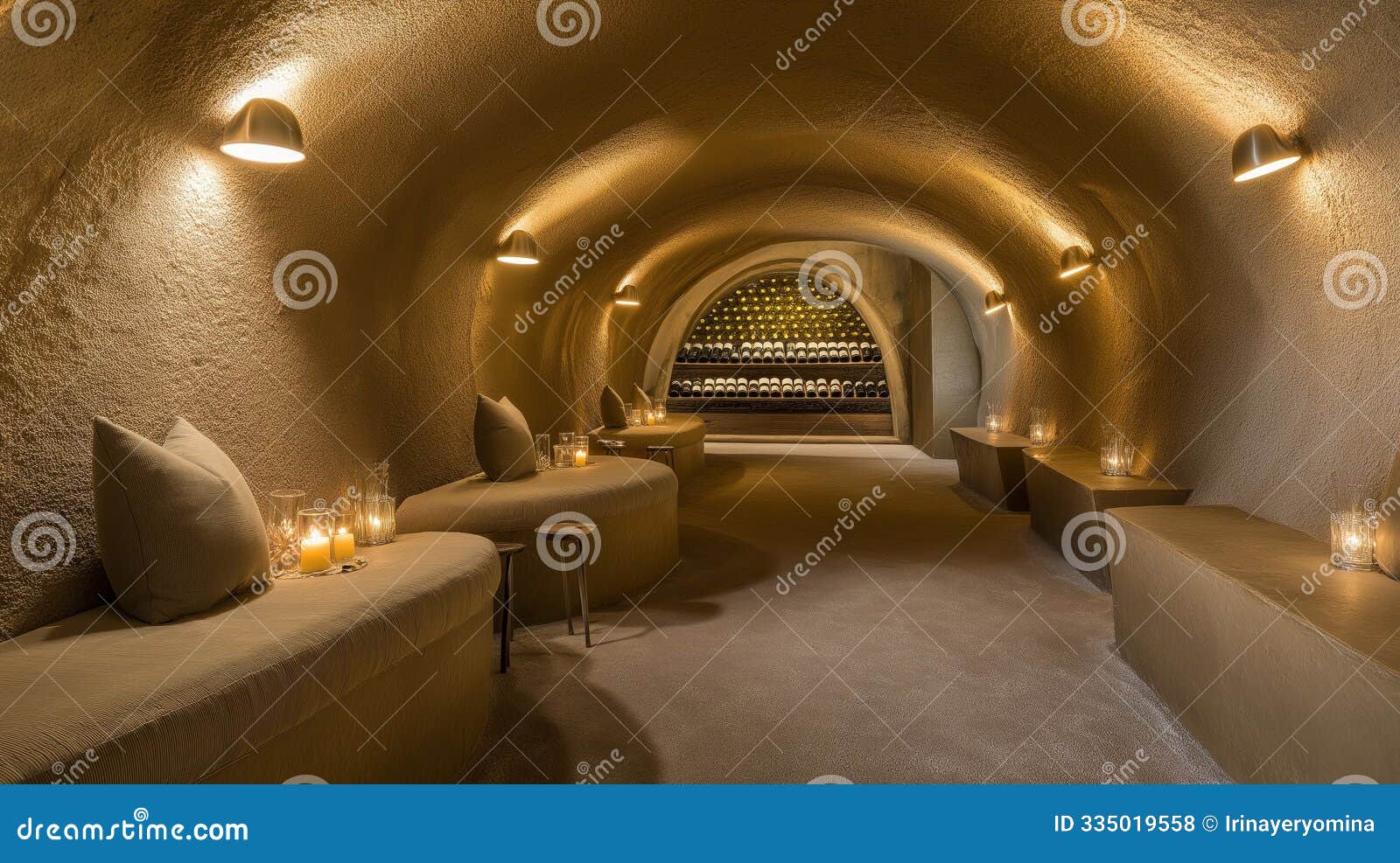 Explore a Luxurious Underground Cellar Retreat Featuring Vaulted ...