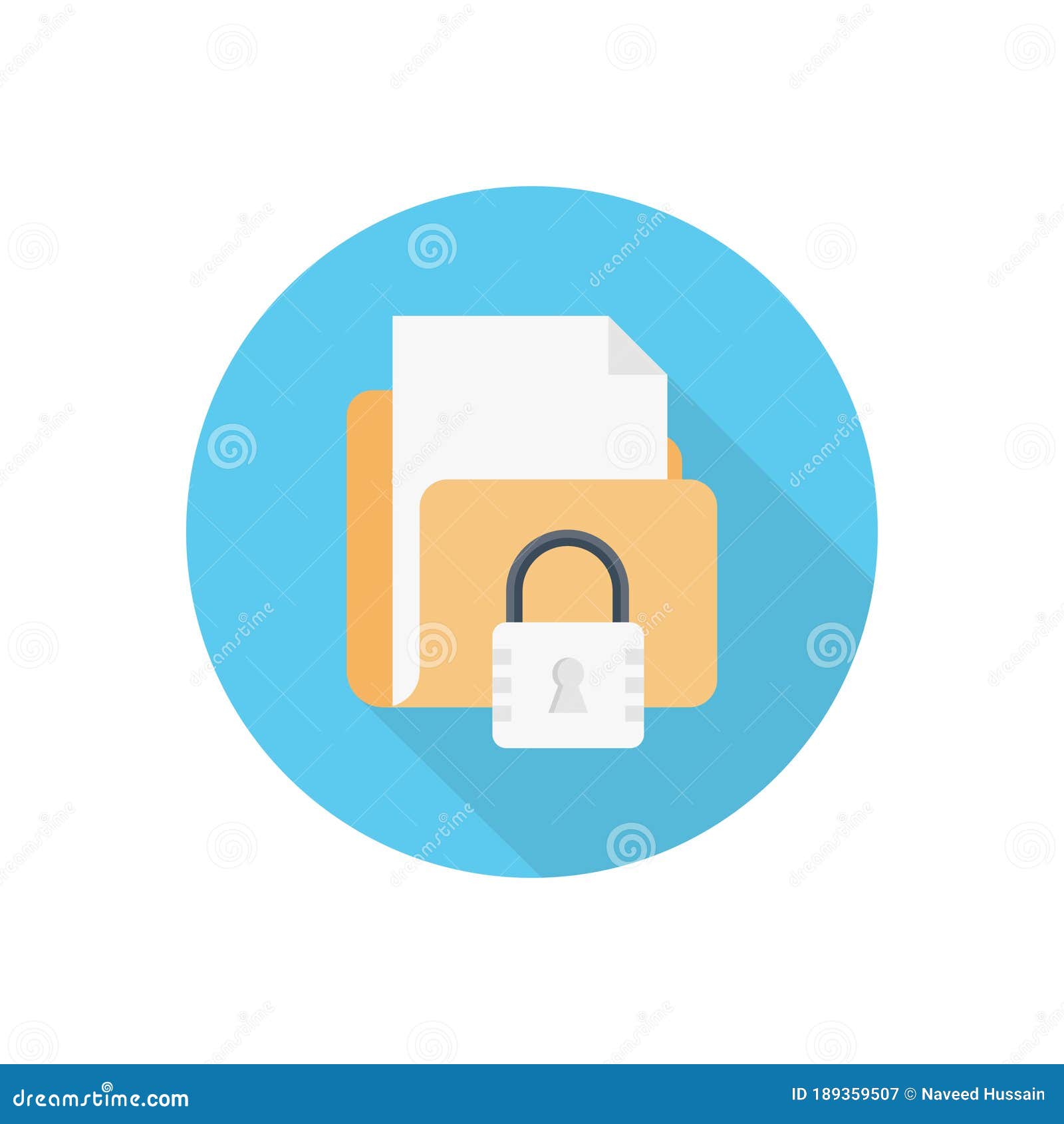 Private Vector Color Flat Icon Stock Vector - Illustration of safety ...