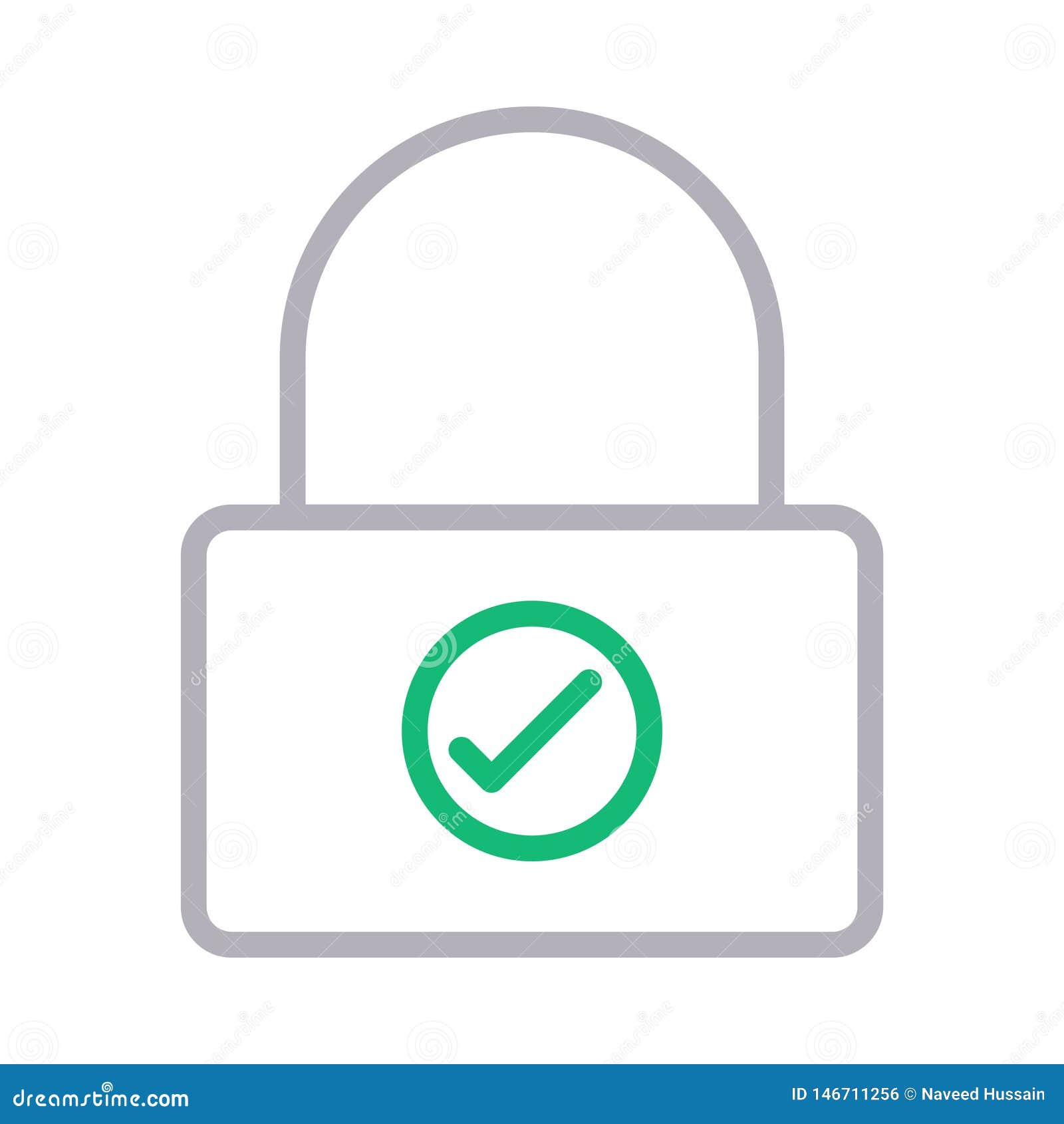 Private Thin Line Color Vector Icon Stock Vector - Illustration of ...