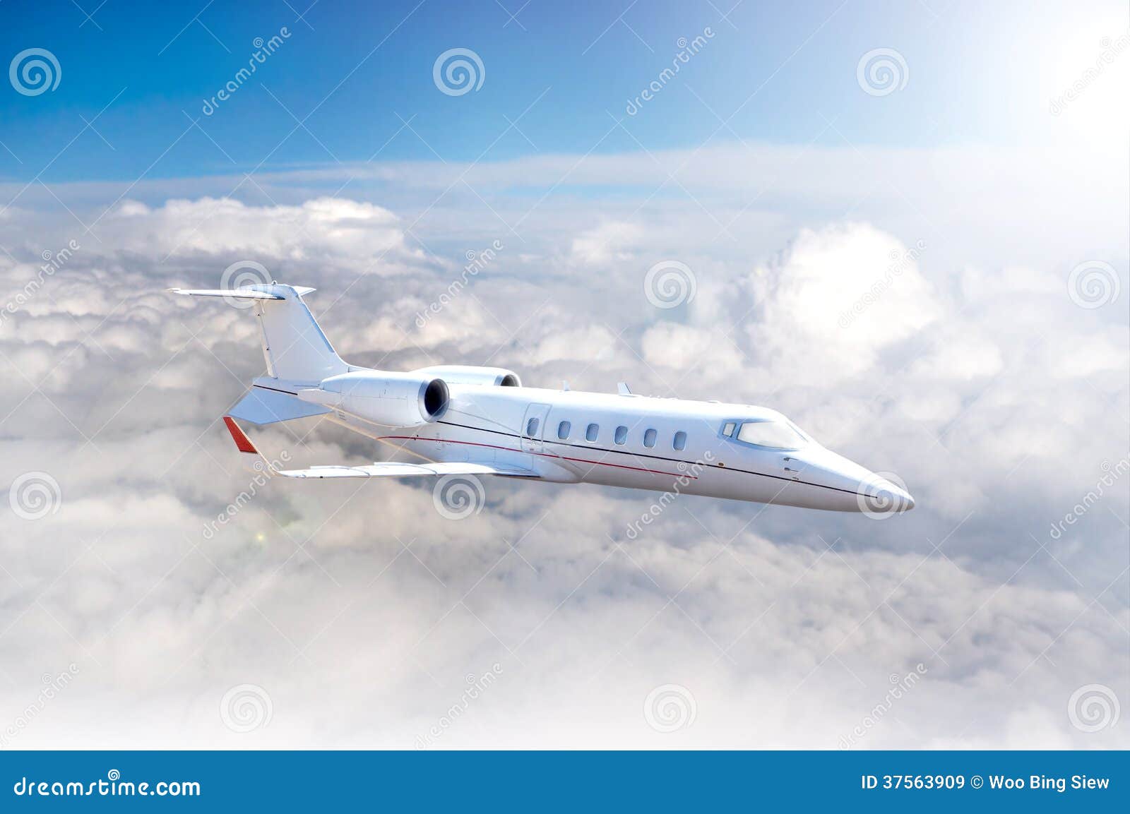 Private White Jet Royalty Free Stock Images - Image: 37563909