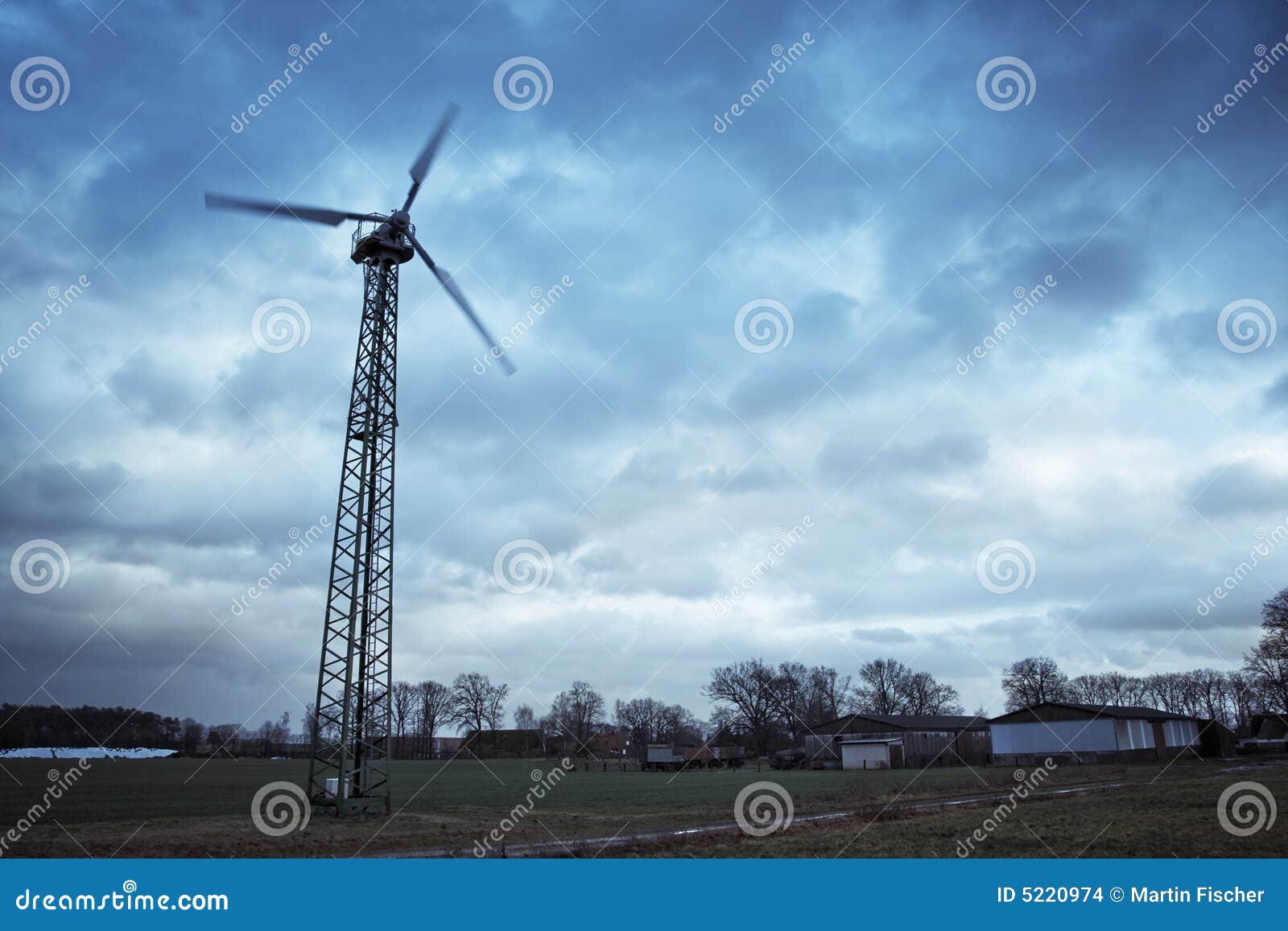 Private wind turbine stock photo. Image of source, rural - 5220974