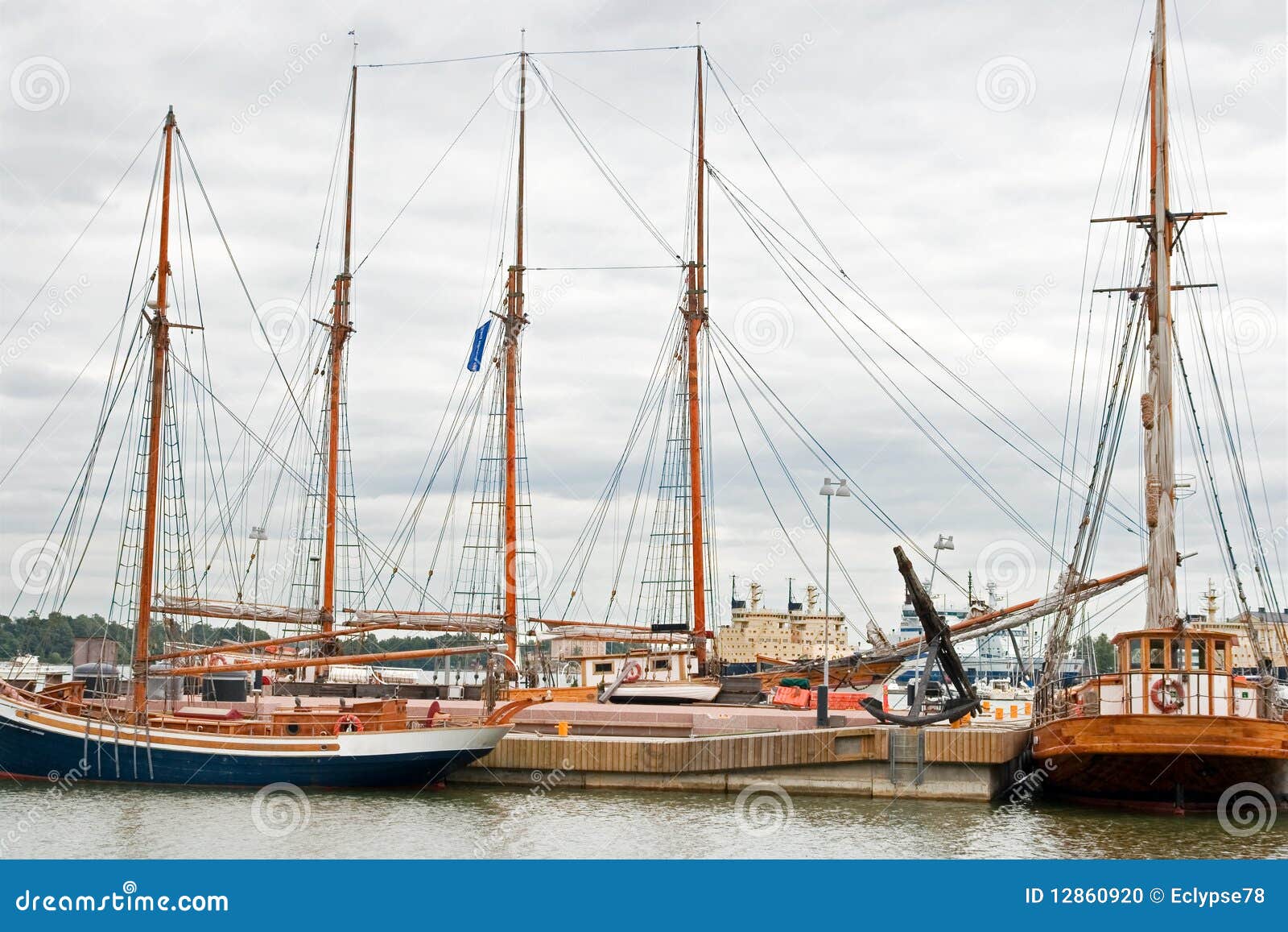 Private Yachts Alongside the Dock Stock Photo - Image of recreational ...