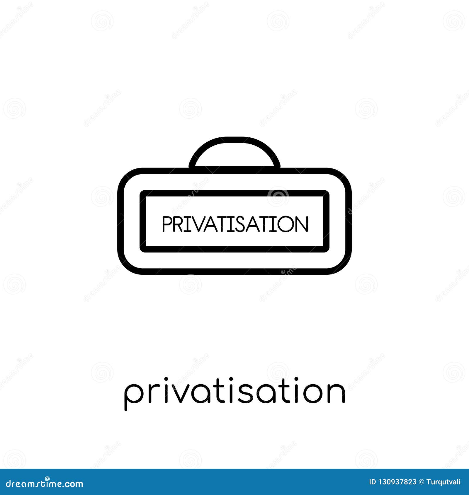 Privatisation Icon. Trendy Modern Flat Linear Vector Privatisation Icon ...