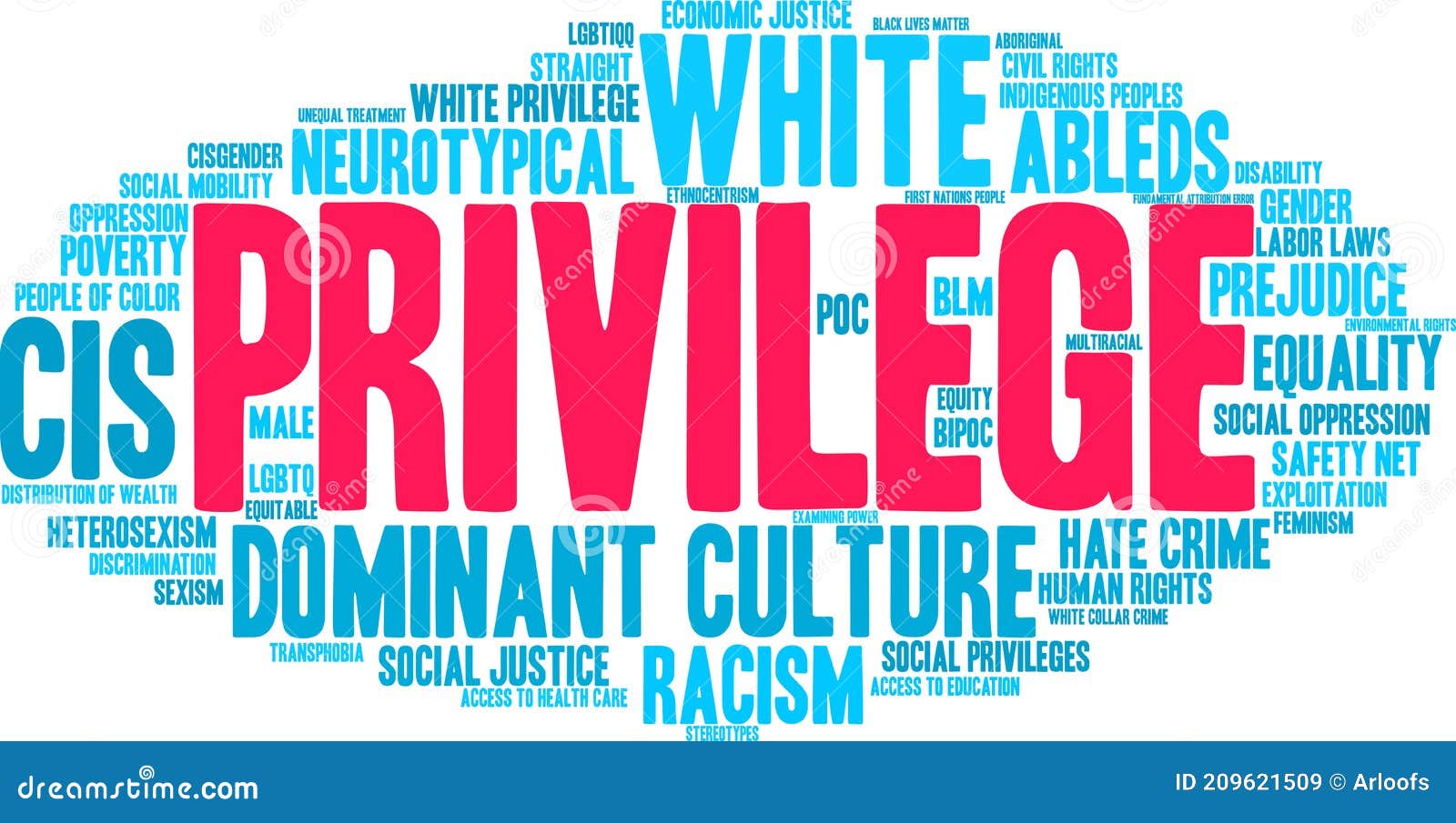 Privilege Word Cloud stock vector. Illustration of disability - 209621509