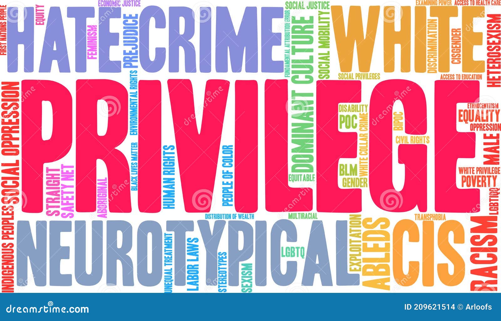 Privilege Word Cloud stock vector. Illustration of crime - 209621514