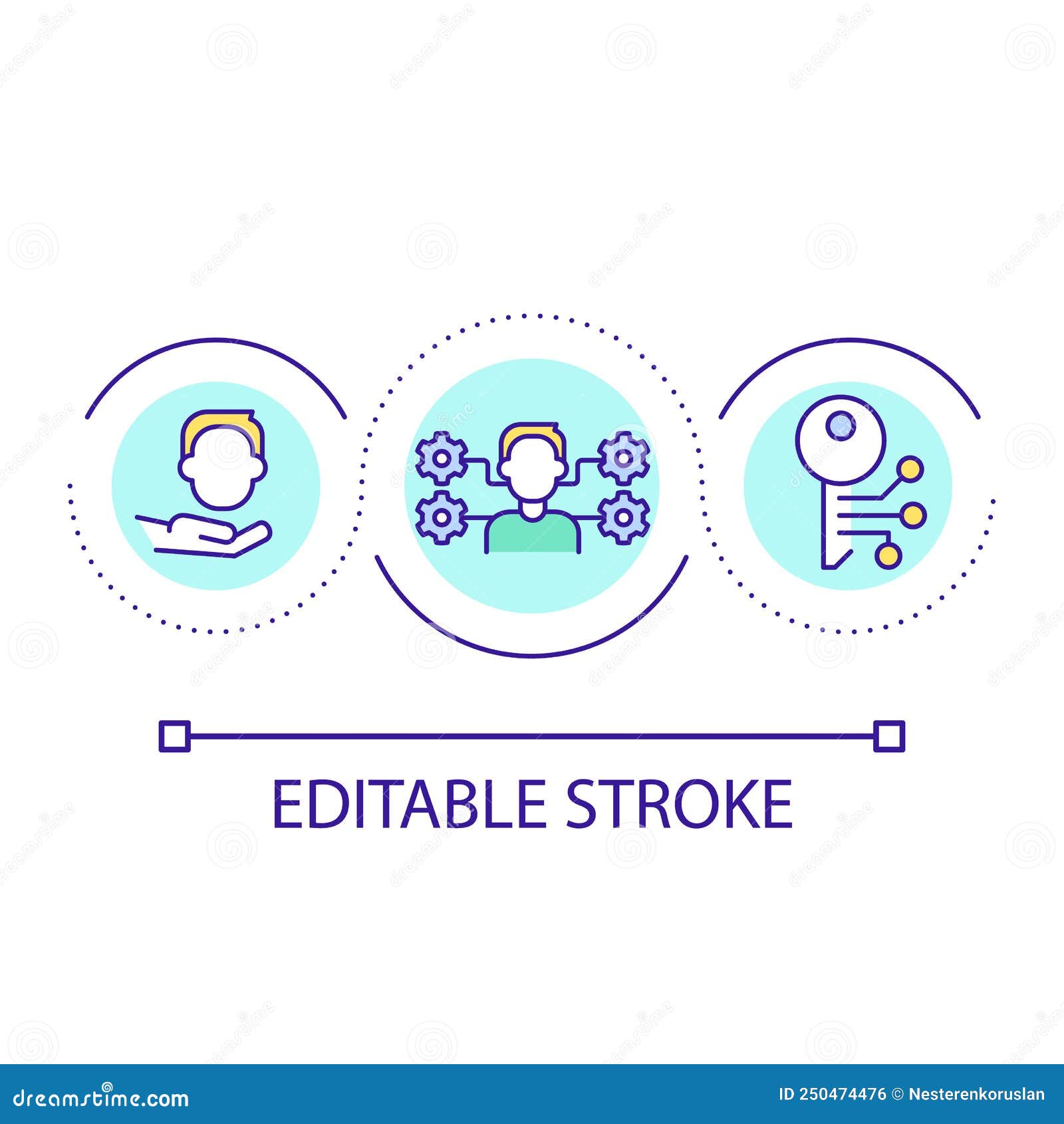 Privileged Access Management Loop Concept Icon Stock Vector ...