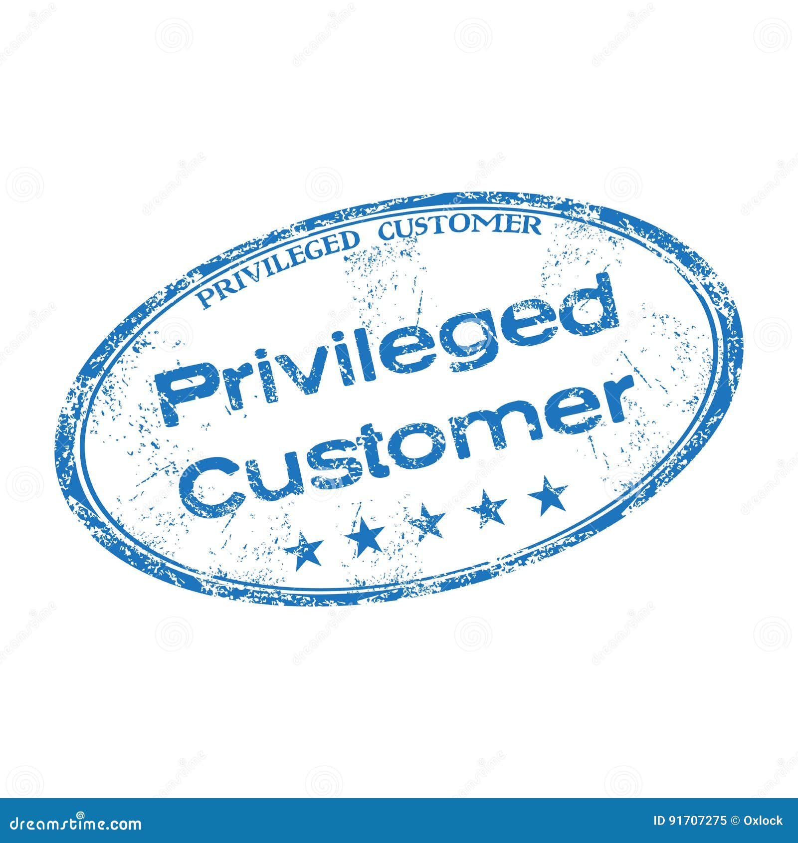 Privileged Customer Rubber Stamp Stock Vector - Illustration of ...