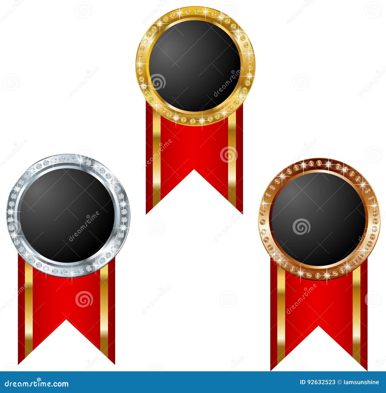 Prize banners stock illustration. Illustration of magnificent - 92632523