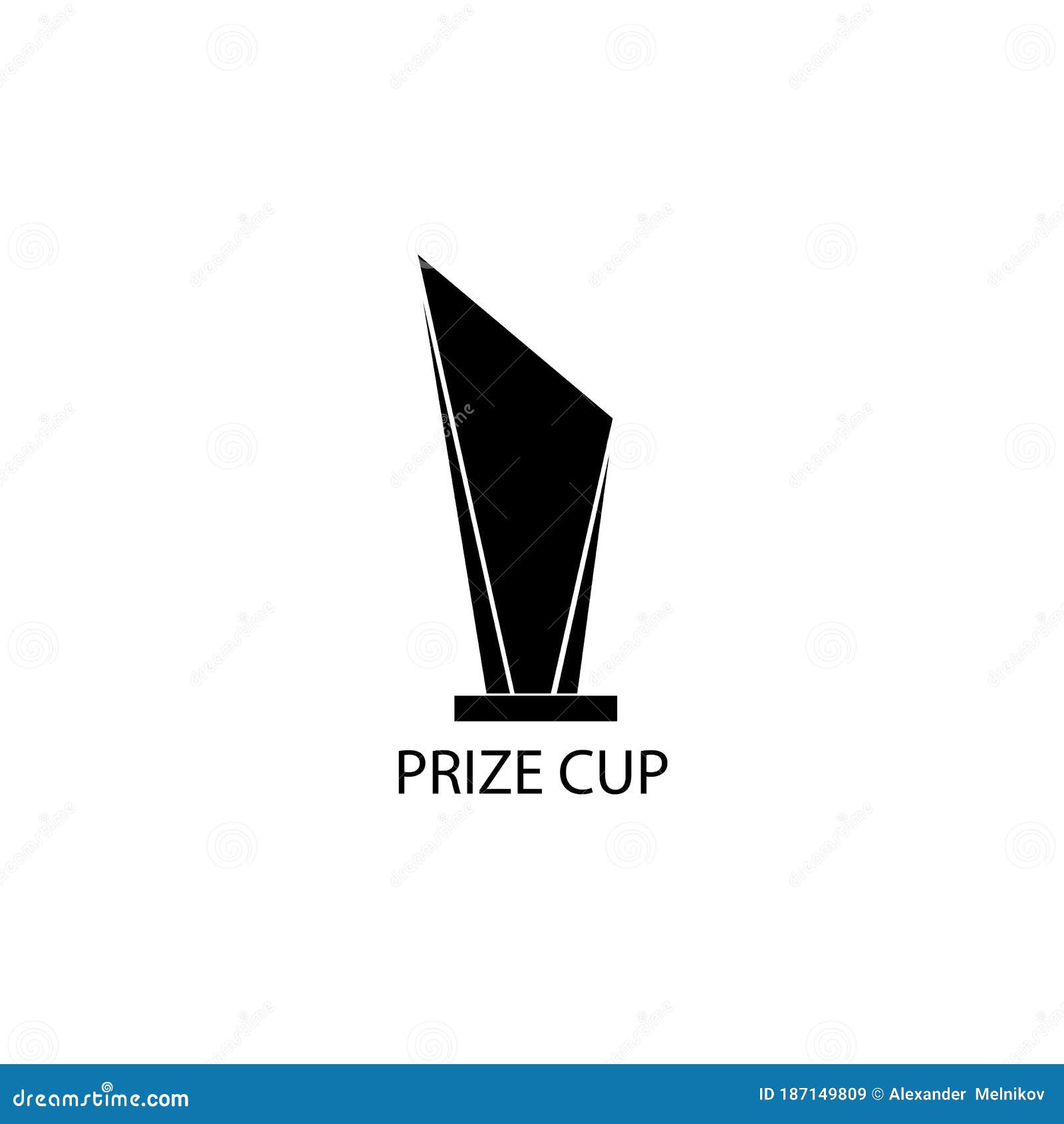 Prize Cup Black Sign Icon. Vector Illustration Eps 10 Stock ...