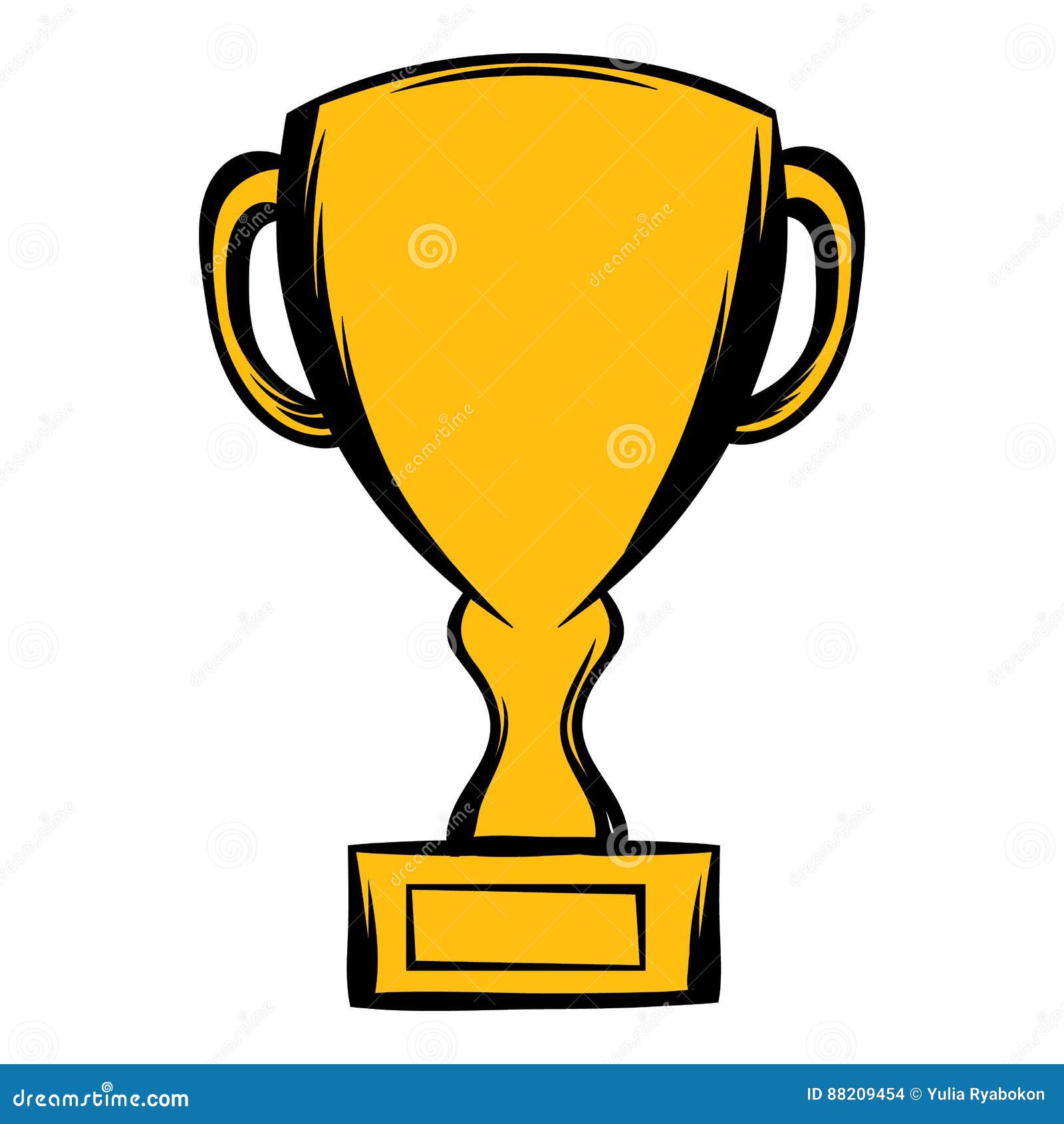 Prize cup icon cartoon stock vector. Illustration of competitive - 88209454
