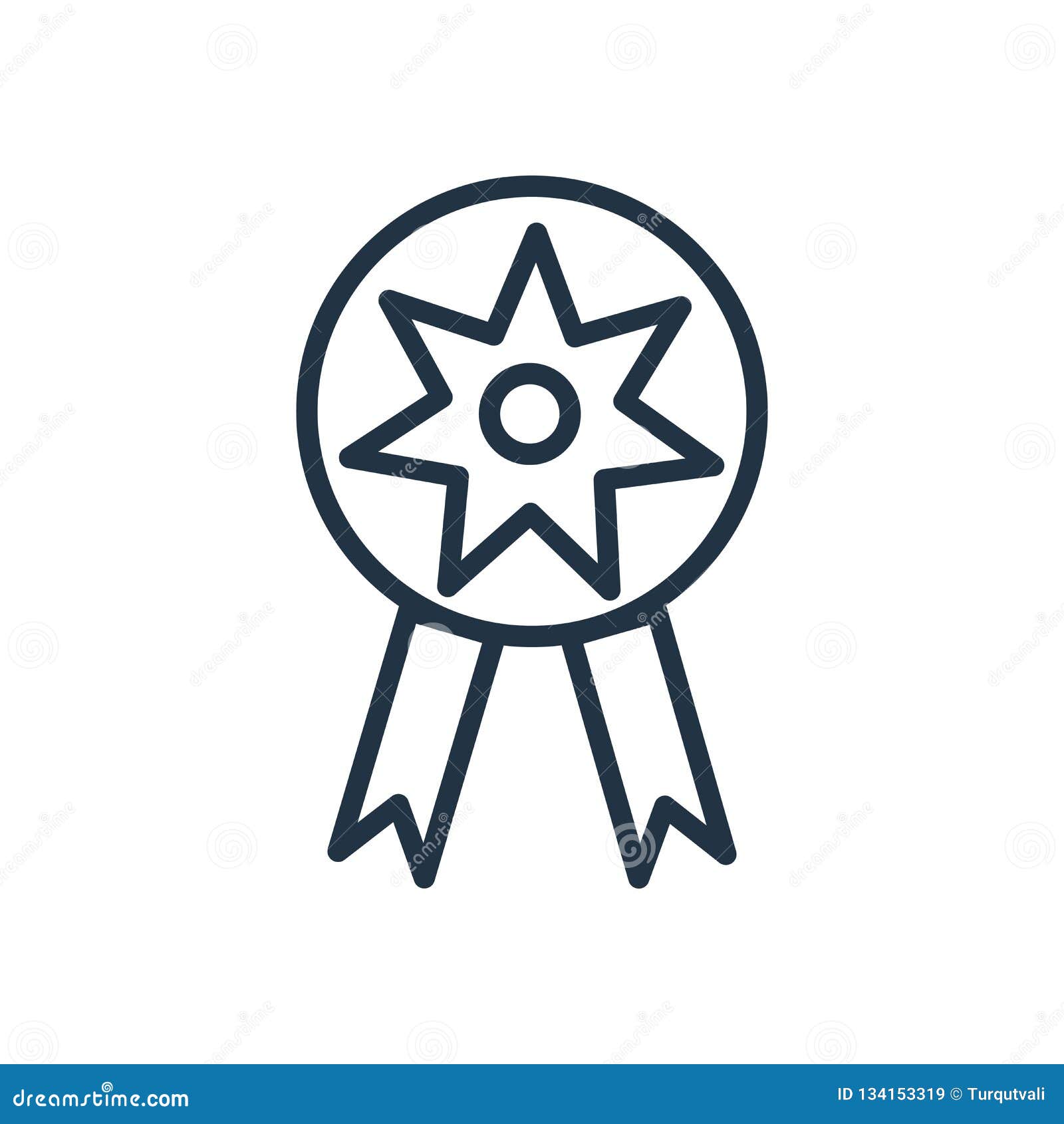 Prize Icon Vector Isolated on White Background, Prize Sign Stock Vector ...