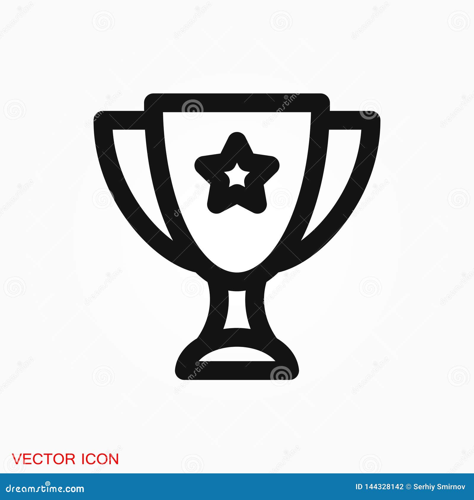Prize Icon Vector Sign Symbol for Design Stock Illustration ...