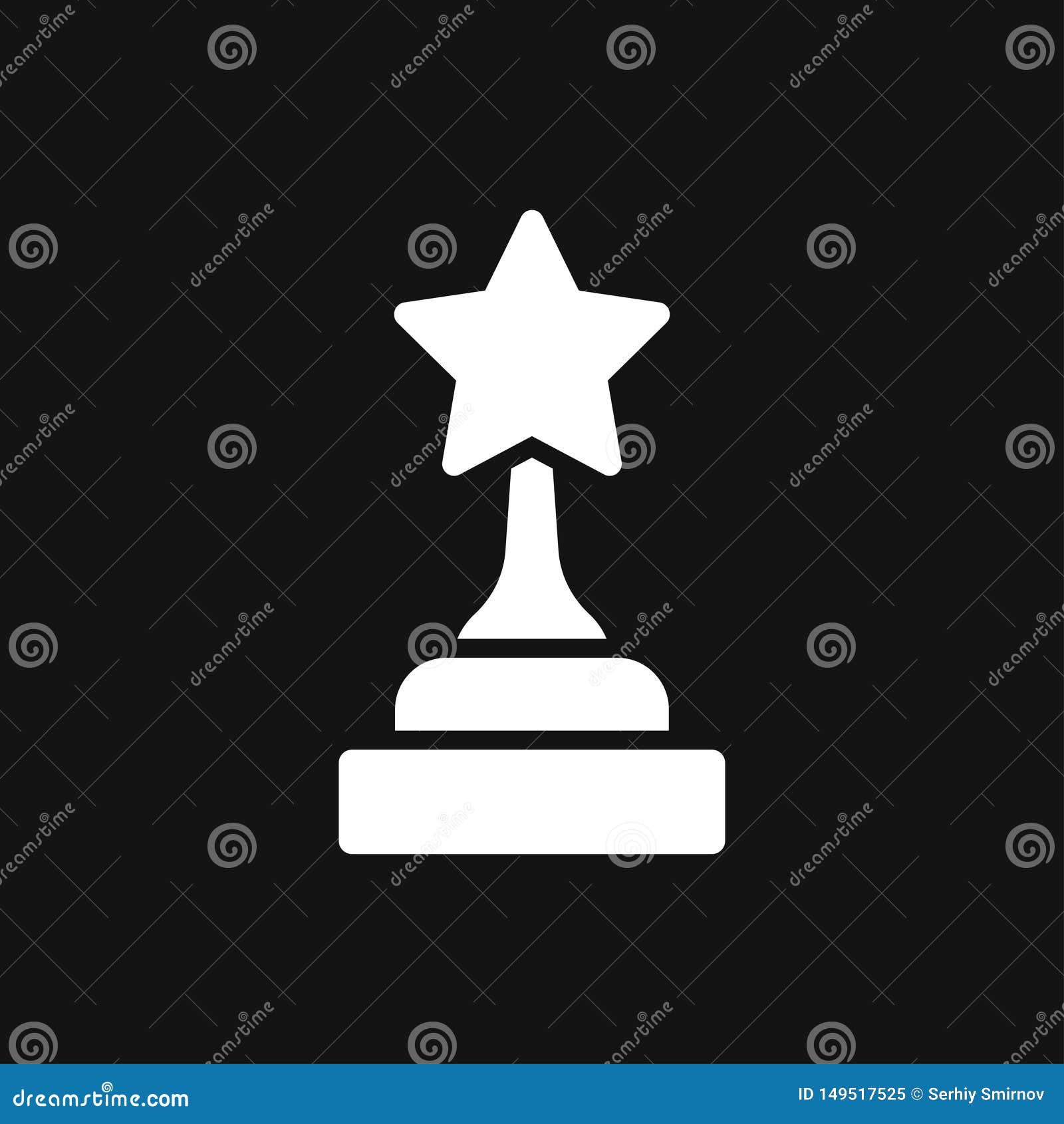Prize Icon Vector Sign Symbol for Design Stock Illustration ...