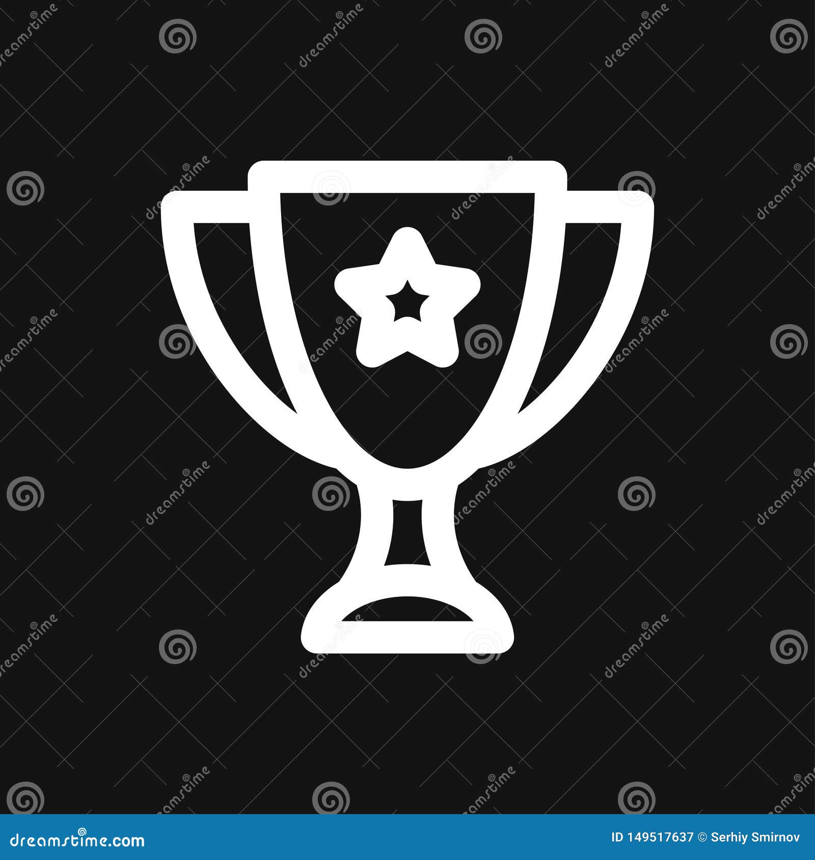 Prize Icon Vector Sign Symbol for Design Stock Illustration ...