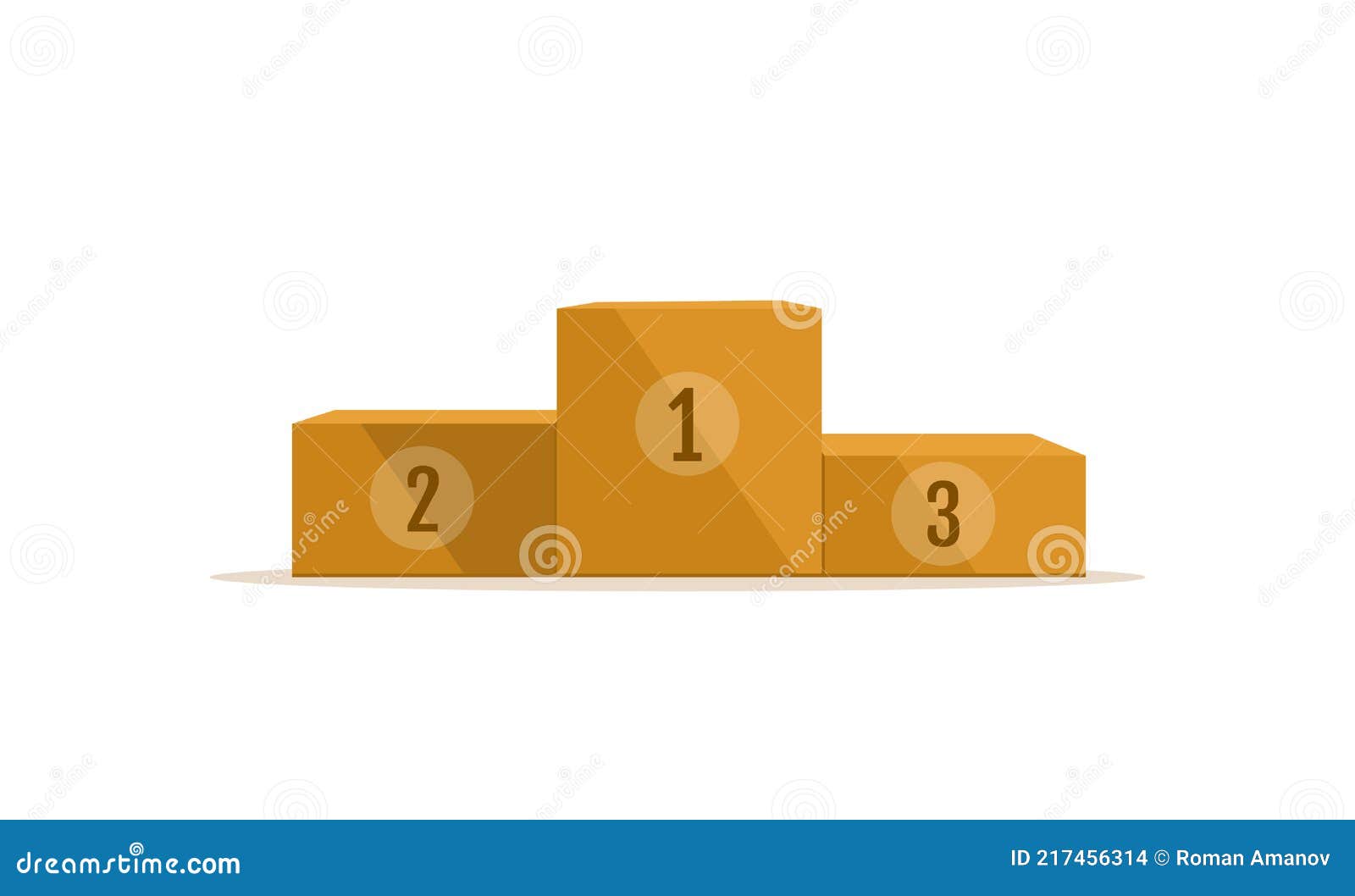 Prize podium illustration. stock vector. Illustration of competition ...