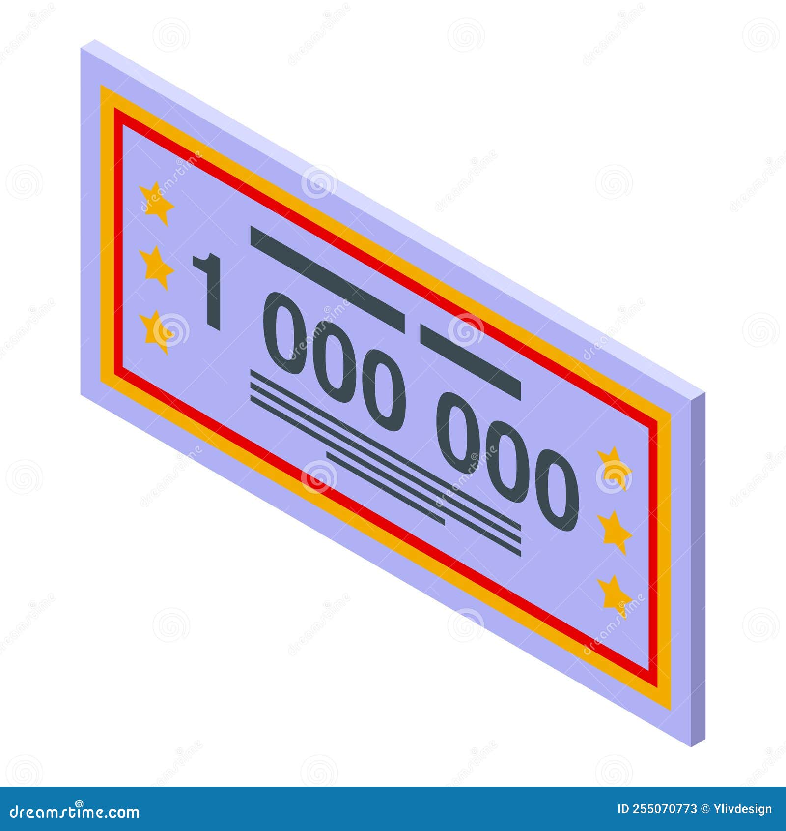 Prize Ticket Icon Isometric Vector. Wheel Reward Stock Illustration ...
