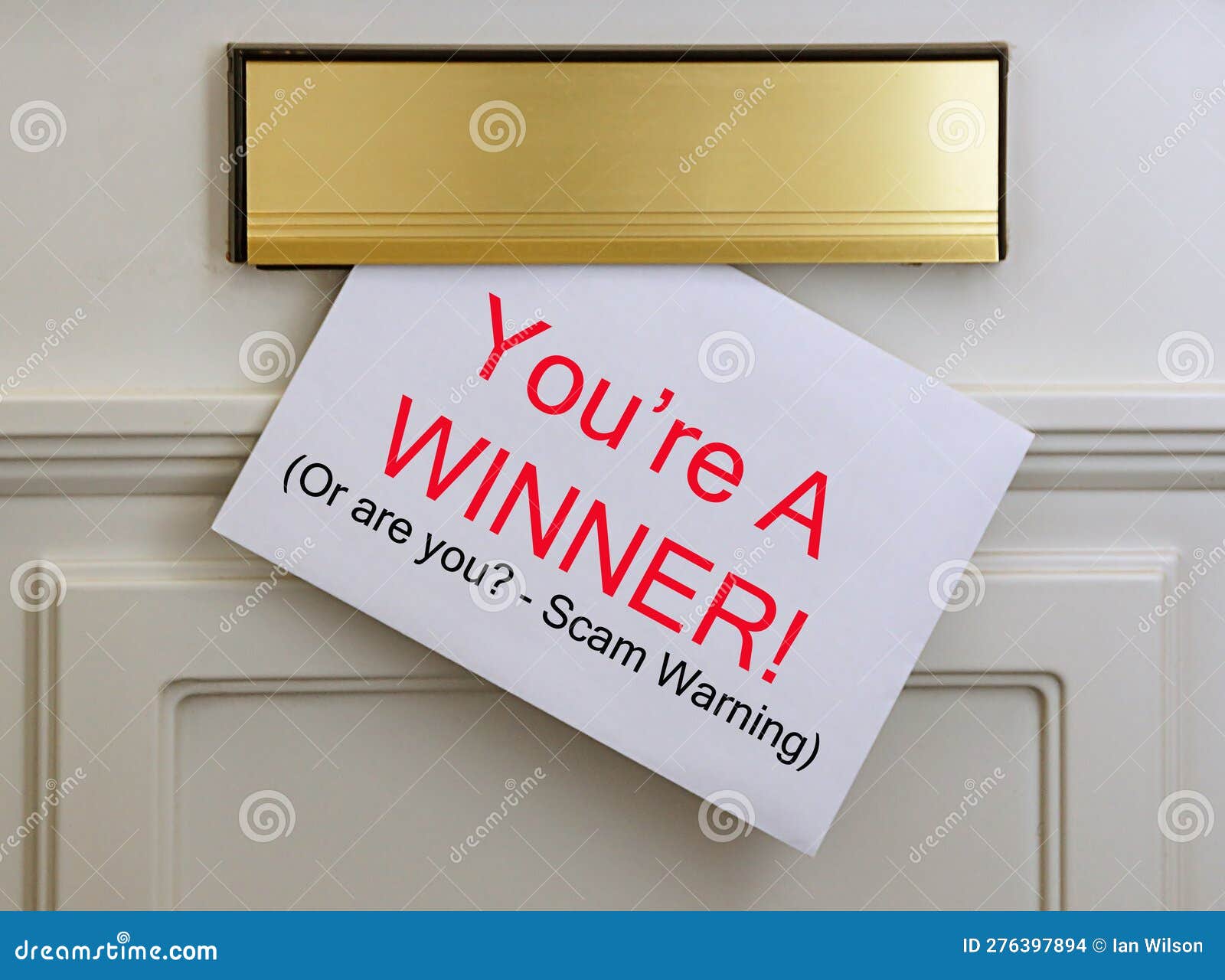 Prize Winner Letter - Scam Warning Stock Photo - Image of prizes ...