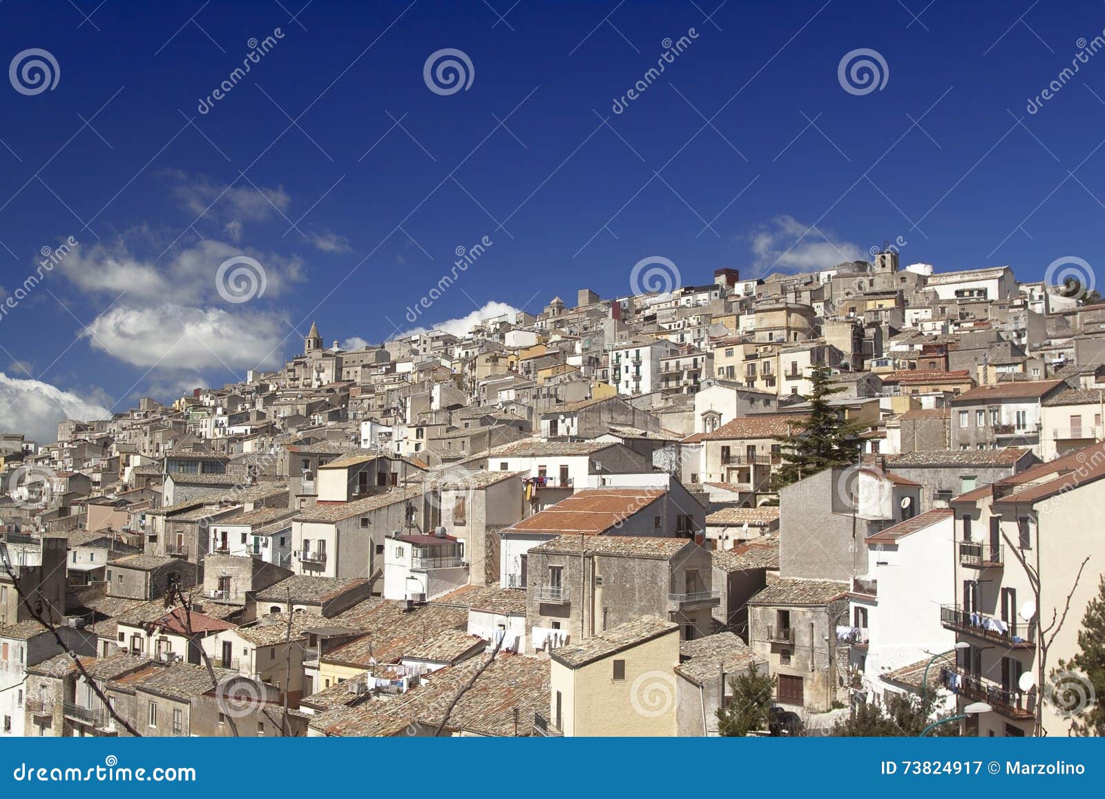 Prizzi, Sicily stock image. Image of massive, prizzi - 73824917