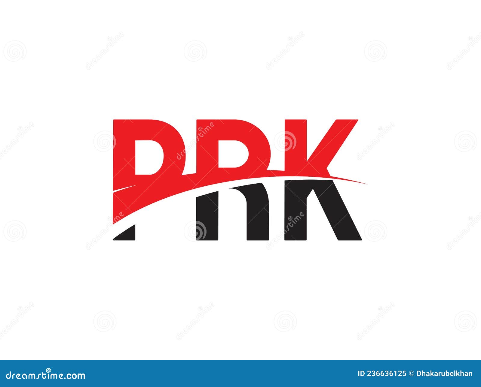 PRK Letter Initial Logo Design Vector Illustration Stock Vector ...