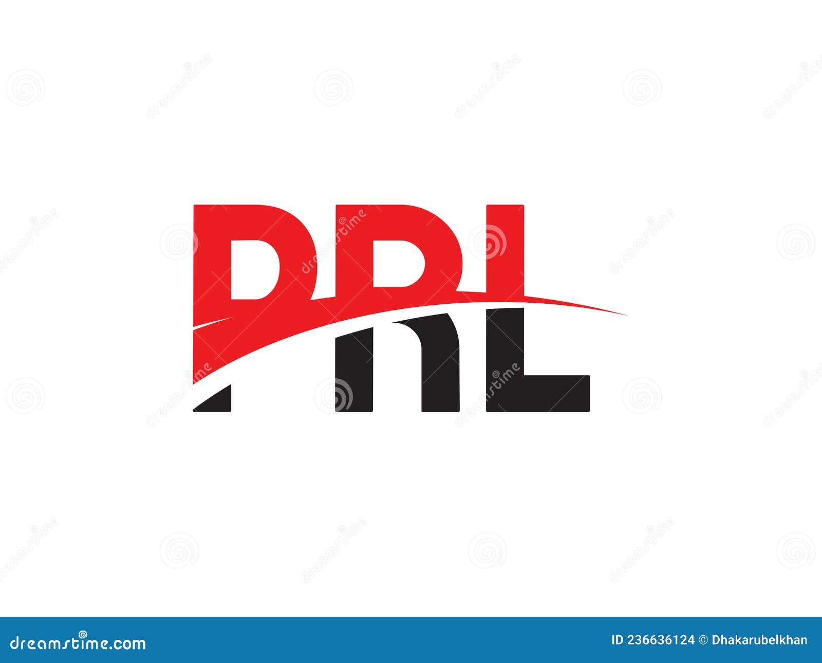 PRL Letter Initial Logo Design Vector Illustration Stock Vector ...