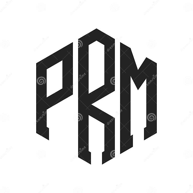 PRM Logo Design. Initial Letter PRM Monogram Logo Using Hexagon Shape ...