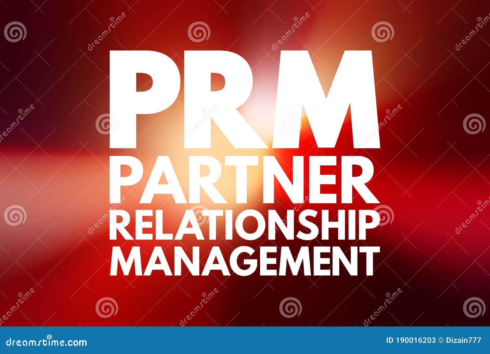 PRM - Partner Relationship Management Acronym, Business Concept ...