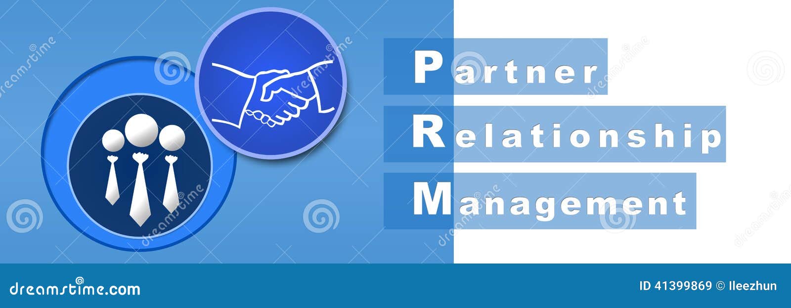 PRM - Partner Relationship Management Banner Stock Illustration ...