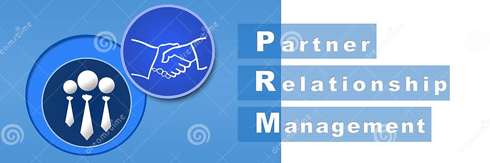 PRM - Partner Relationship Management Banner Stock Illustration ...